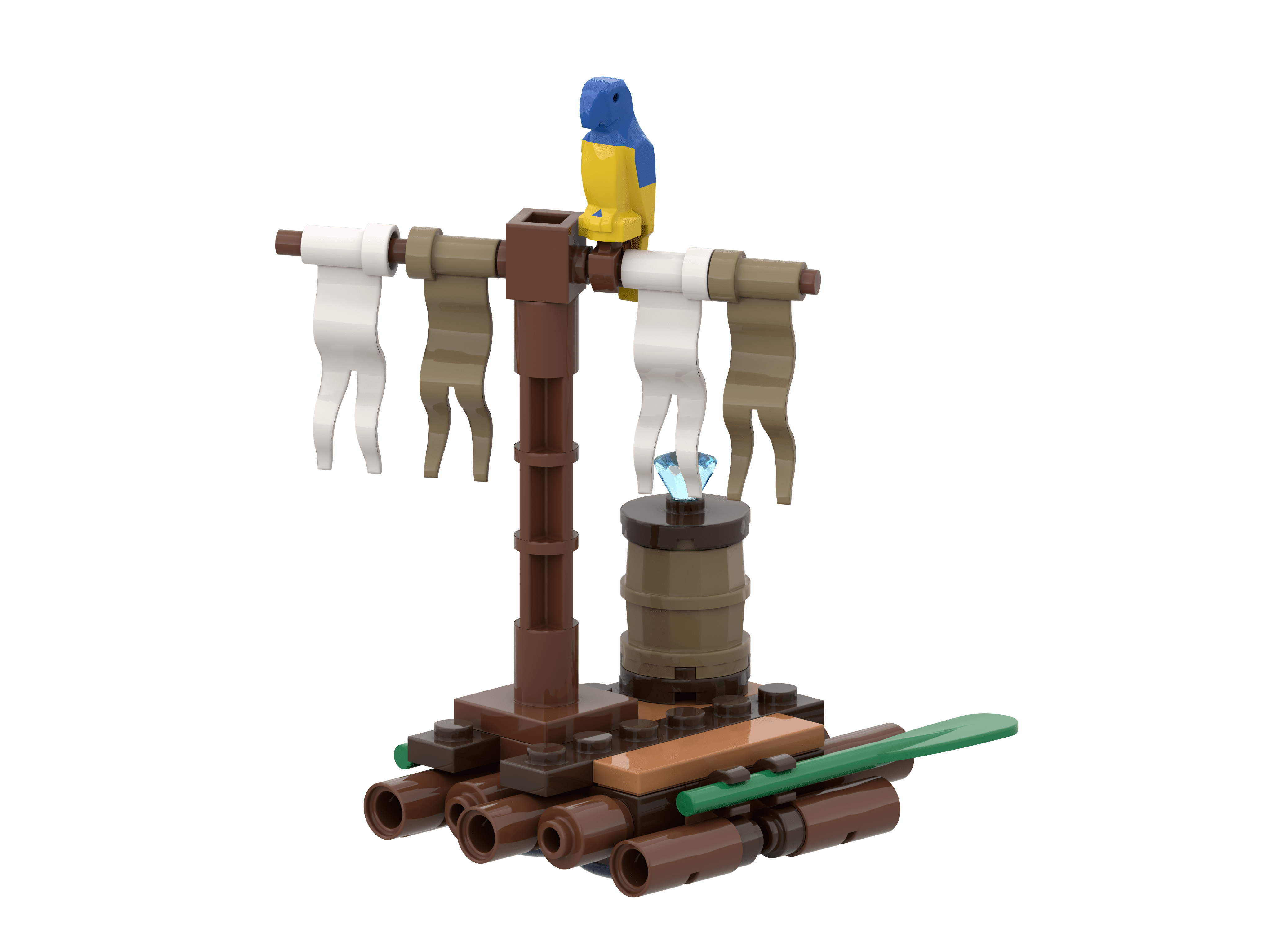 Brick Loot Pirate Raft Brick Set - Walmart.com