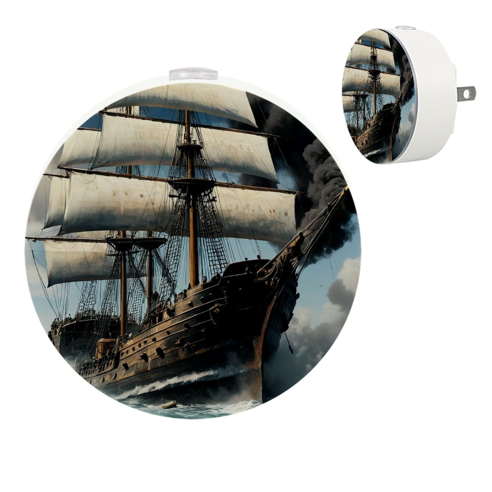 Pirate Ship Automatic night lights plug into wall Dusk to Dawn Sensor ...