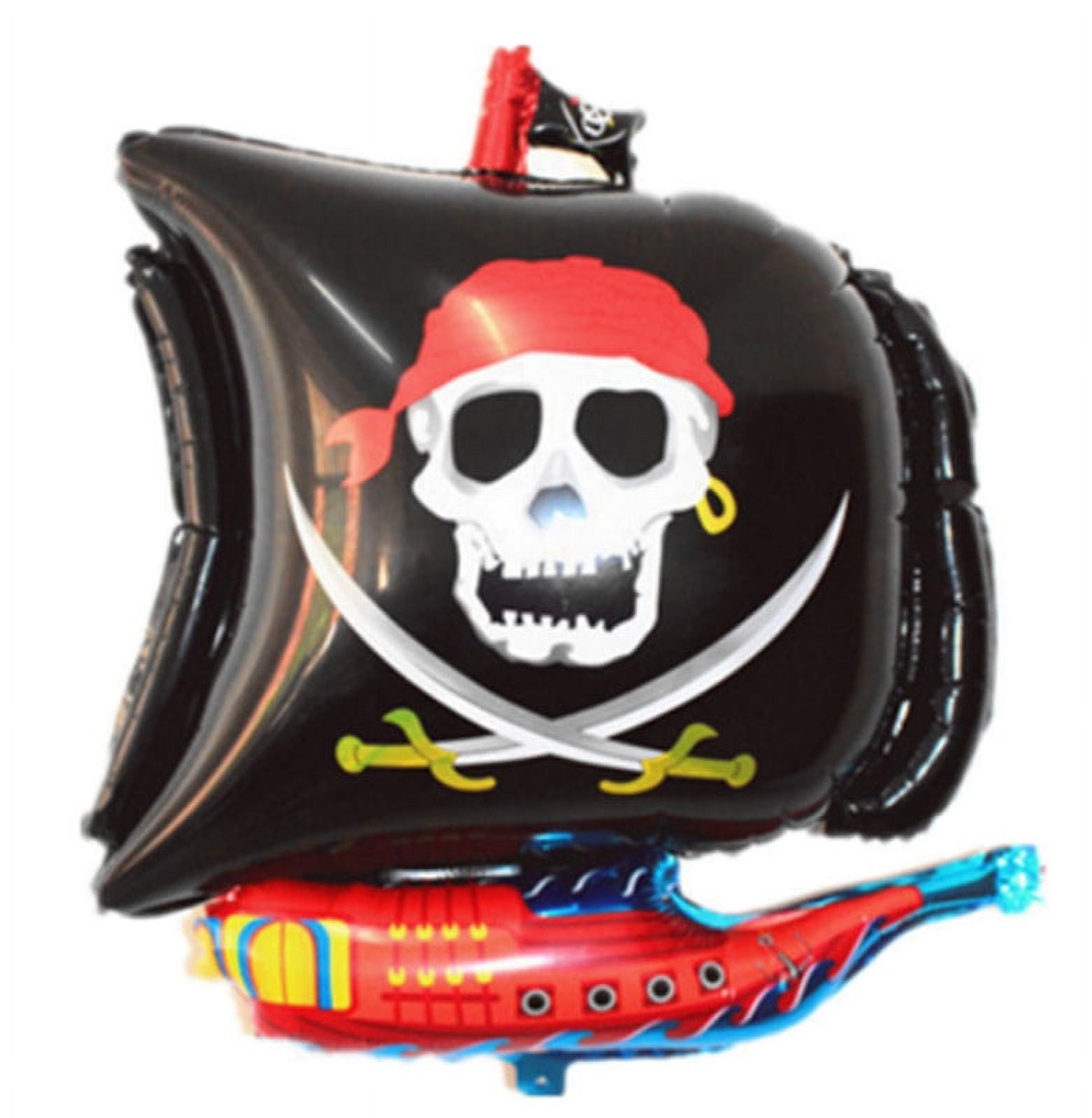 Pirate Ship Balloon Large Pirate Ship Mylar Foil Balloon - Walmart.com