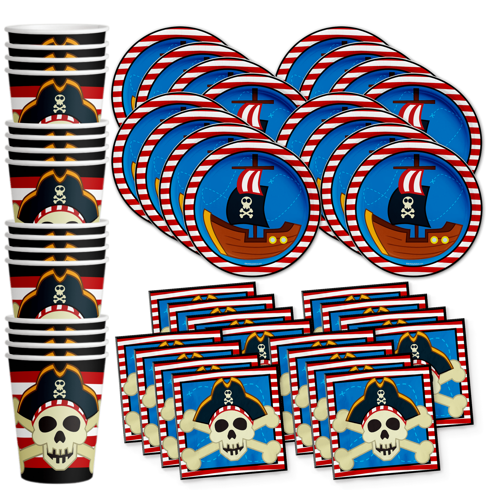 Pirate Ship Birthday Party Supplies - Pirate Party Supplies - Pirate ...