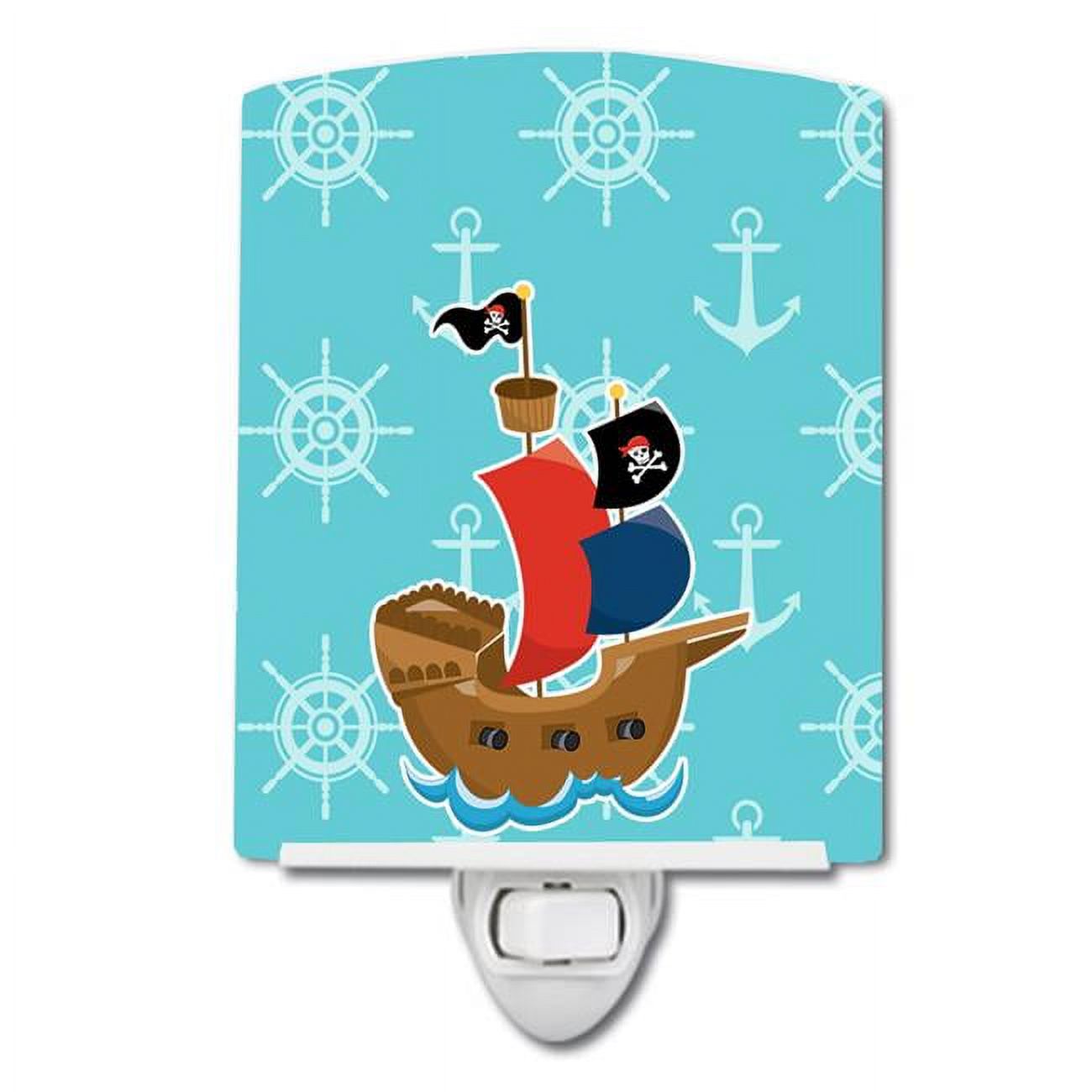 Pirate Ship Blue Ceramic Night Light - Walmart.com