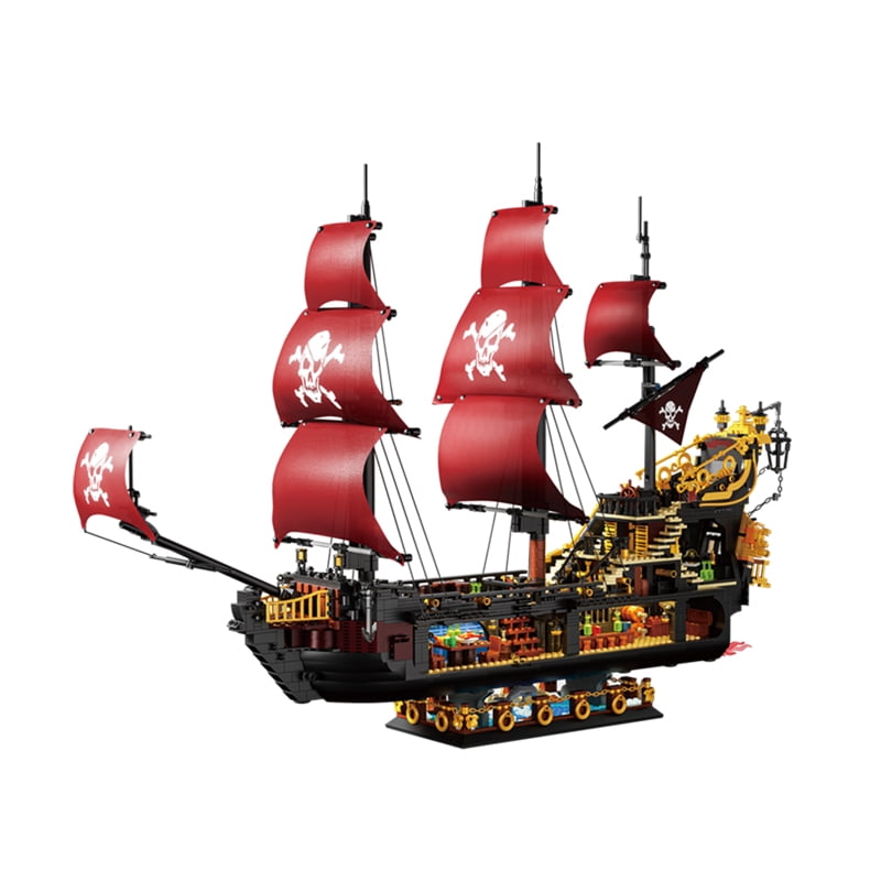 Pirate Ship Building Kit, Queen Anne's Revenge Pirate Ship Building Set ...