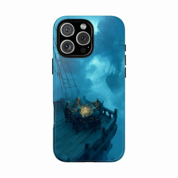 Pirate Ship Crew Playing Card Game Nautical Fantasy Illustration Phone ...
