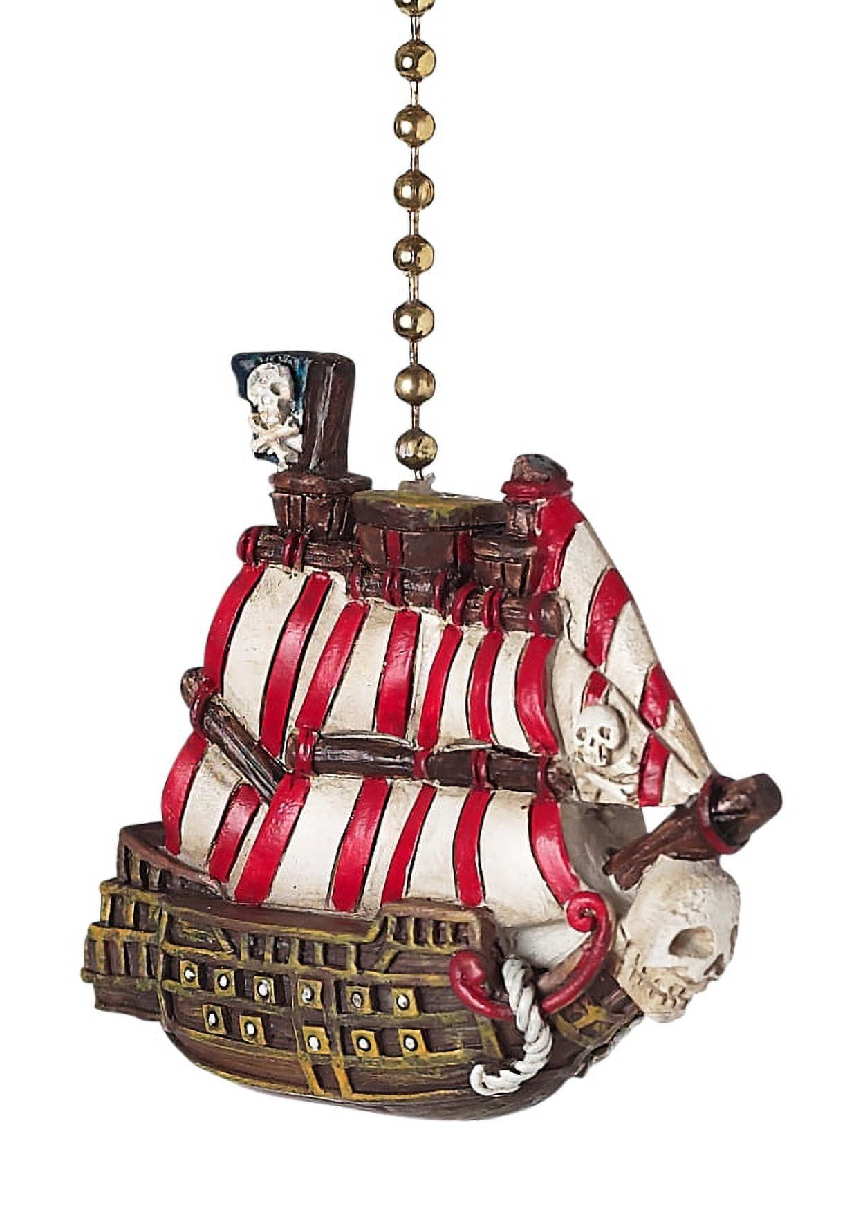 Pirate Ship Decorative Ceiling Fan or Light Dimensional Pull - Walmart.com