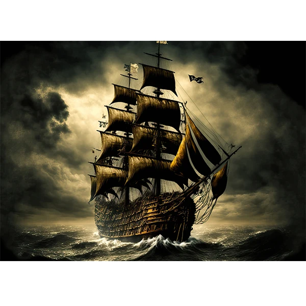 Pirate Ship Party Photography Backdrop l Map Island Treasure Hunt Baby ...