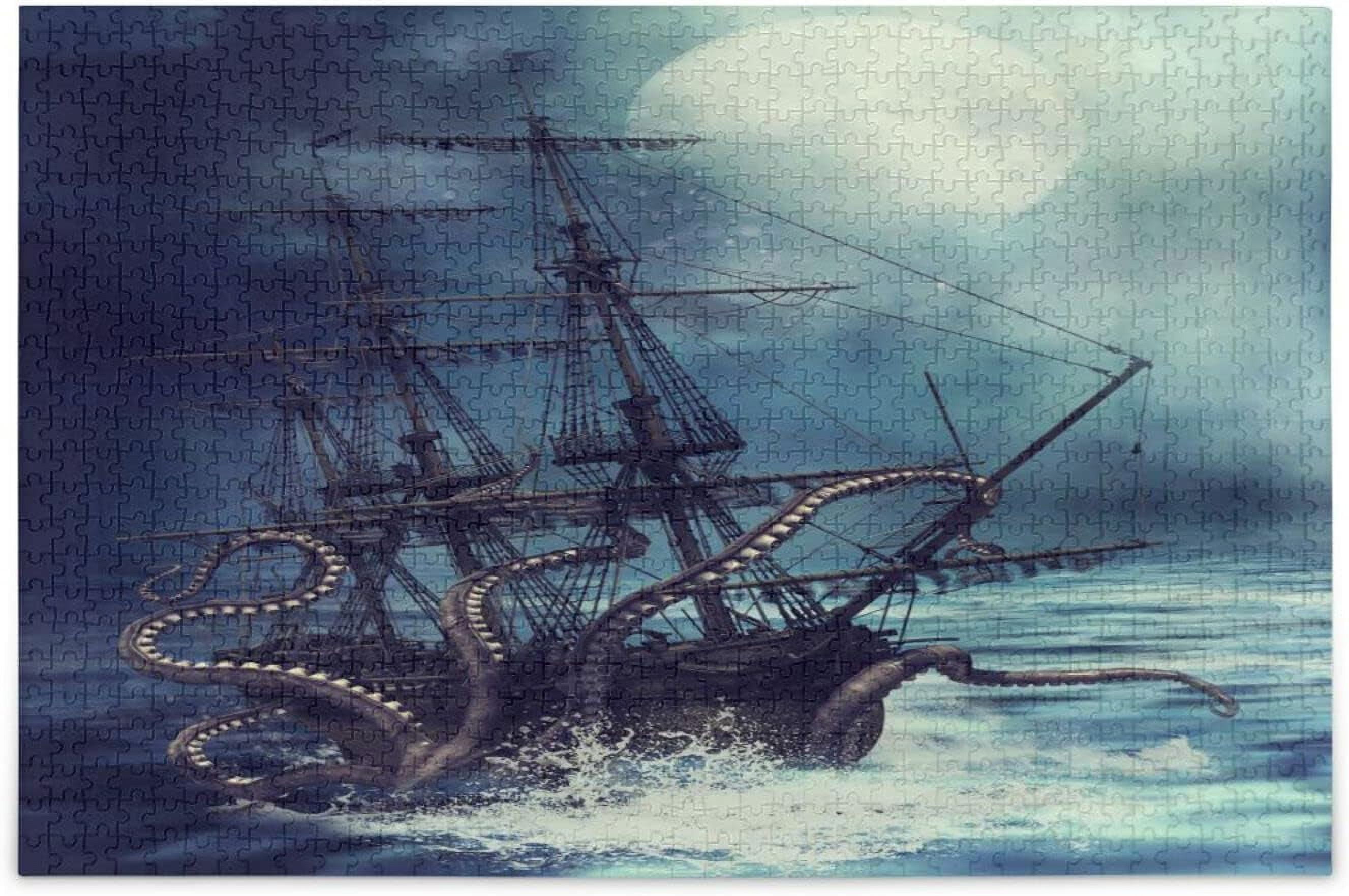 Pirate Ship Puzzles for Adults 1000 Pieces, Fun Puzzles for Teens ...