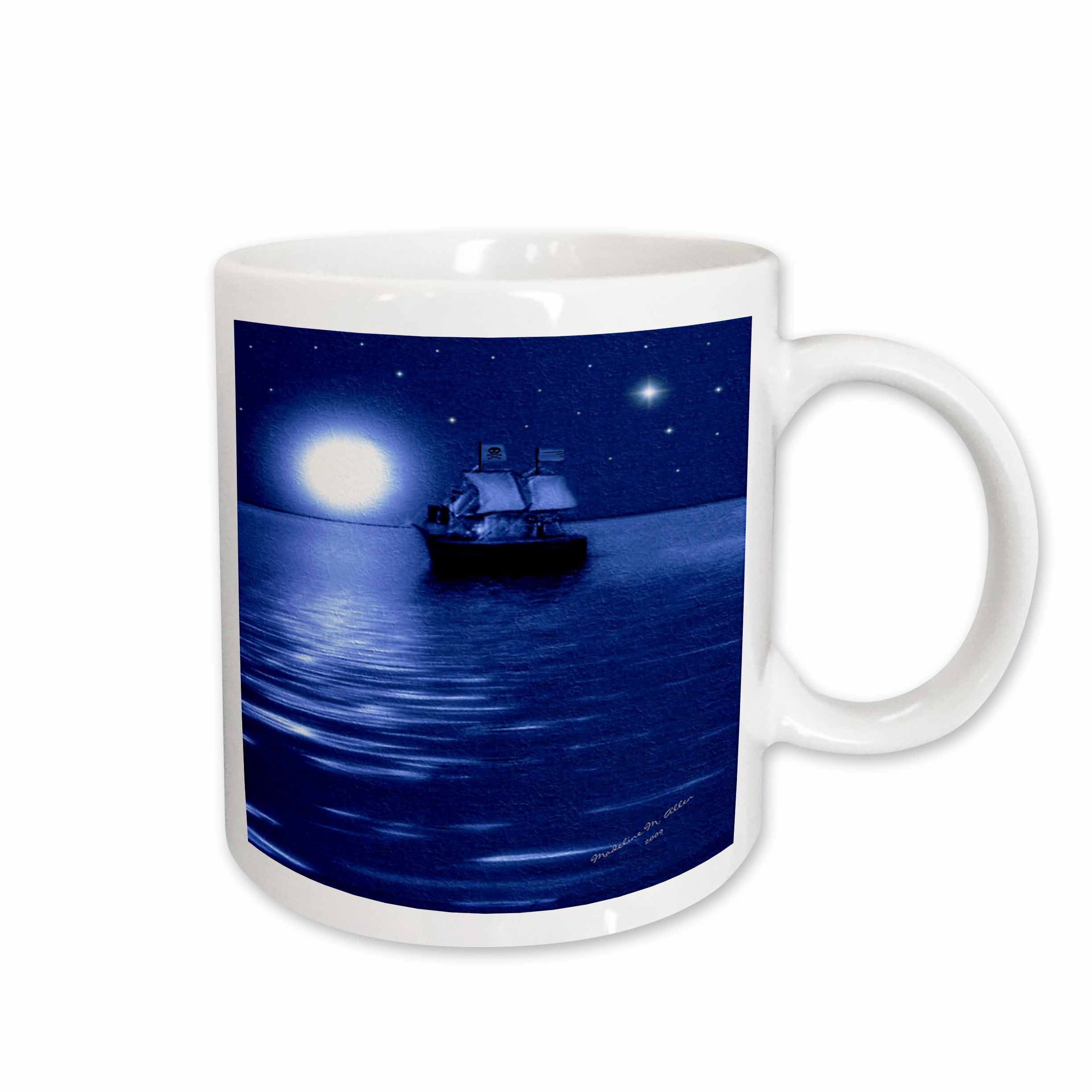 3drose, Pirate Ship - Smudgeart Ship Art, 11oz Mug - Walmart.com