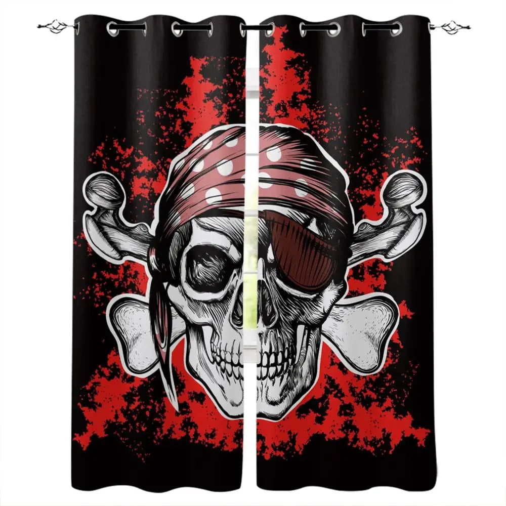 Pirate Ship Window Curtains for Living Room Decorative Items Living ...