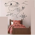 Pirate Ship and Treasure Map Decal Set Wall Decal for Kids Rooms Vinyl ...