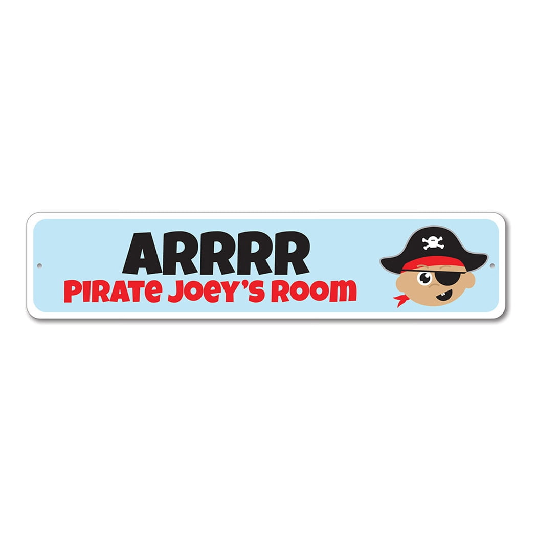 Pirate Sign, Kid's Room Sign, Pirate Lover Sign, Custom Kid Bedroom ...