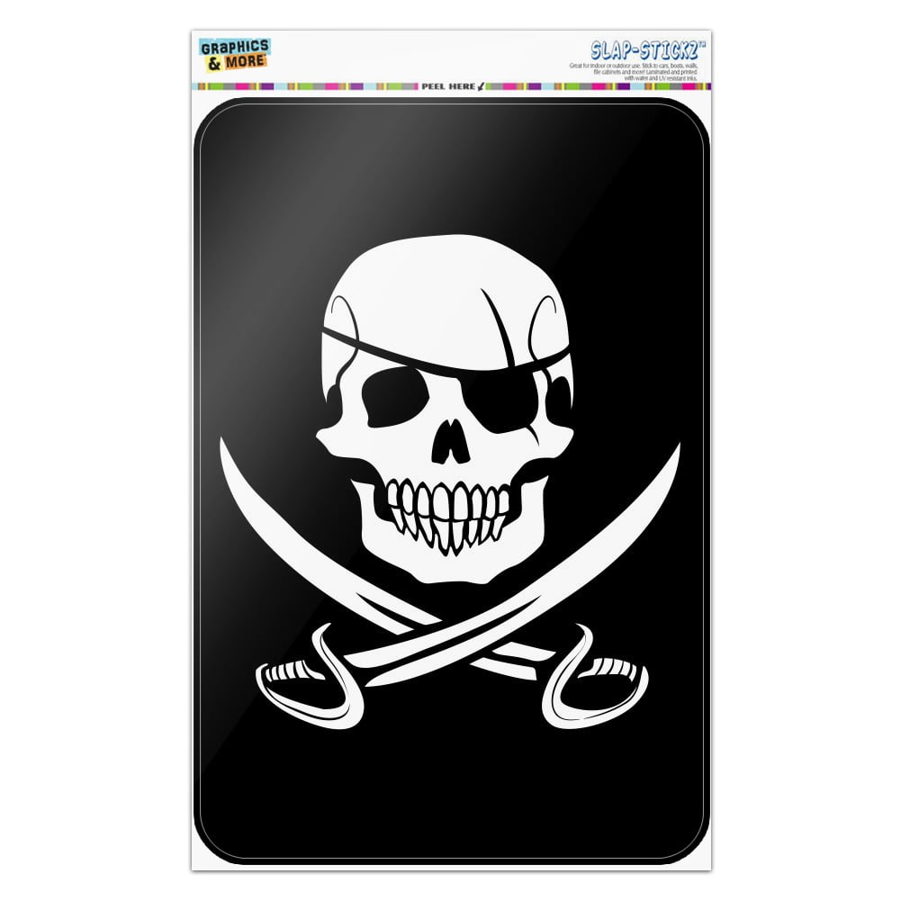 Pirate Skull Crossed Swords Jolly Roger Home Business Office Sign ...