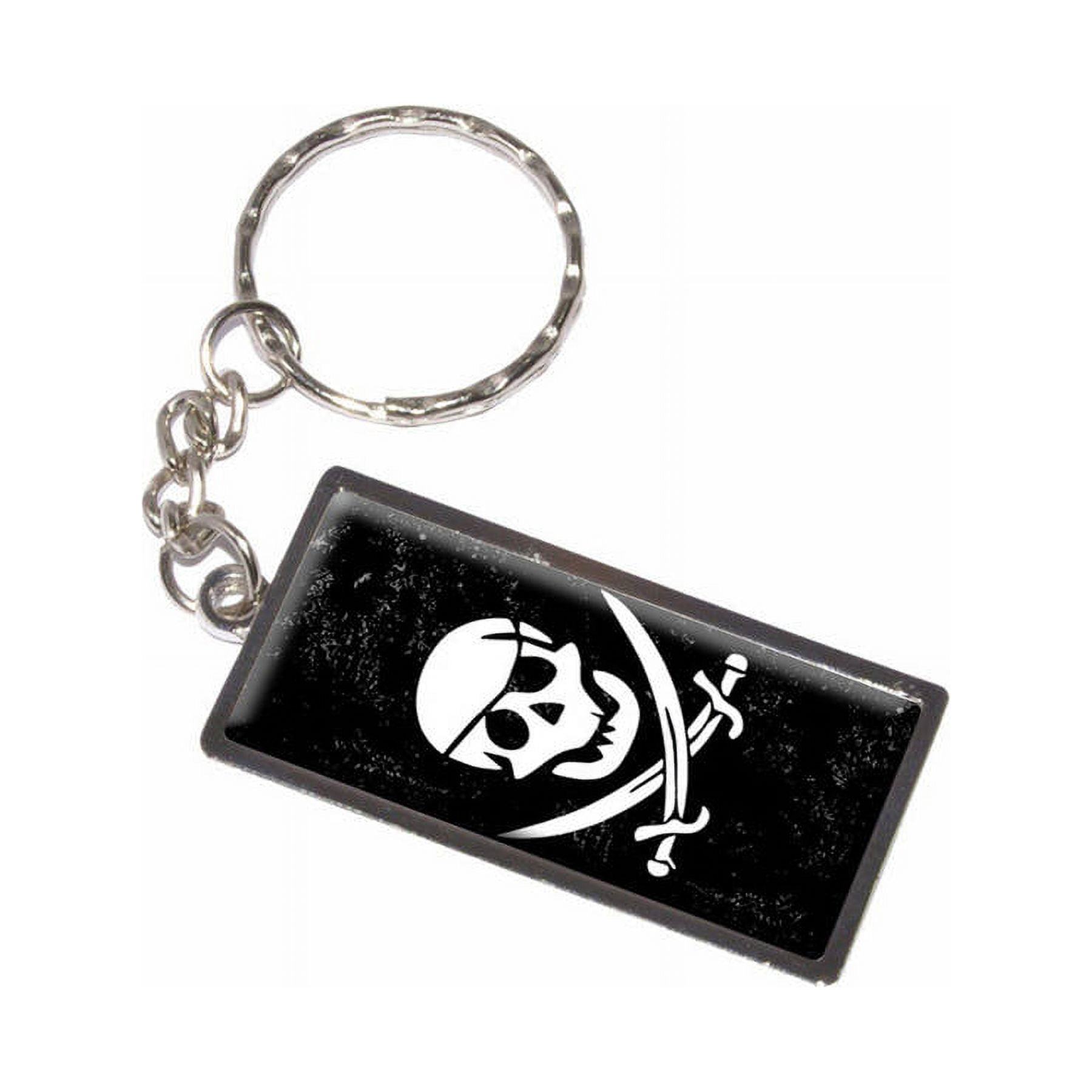 Pirate Skull Crossed Swords Keychain Key Chain Ring - Walmart.com