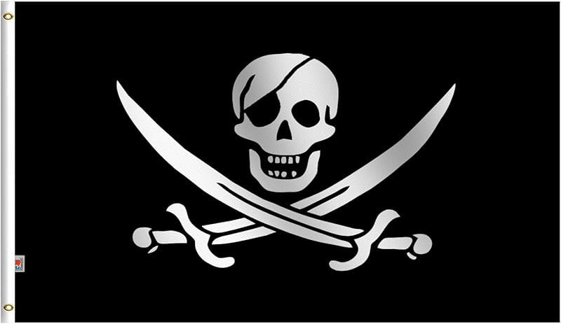 Pirate Surrender The Booty Flag Large 3x5 Ft, Polyester, Header and ...
