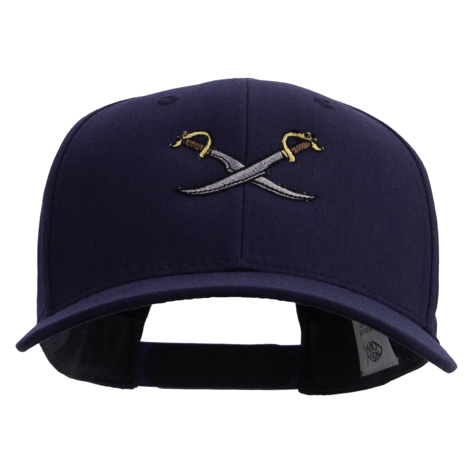 Pirate Swords Embroidered Solid Cotton Twill Pro Style Cap - Navy OSFM ...
