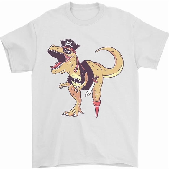 Pirate T-Rex Funny Dinosaur T-Shirt - Walmart.com