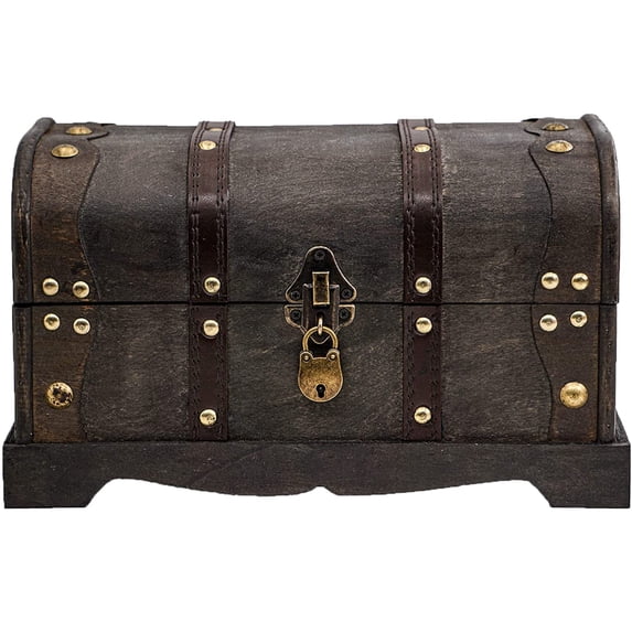 Pirate Treasure Chest Storage Box Umbus 122x71x71 Durable Wood ...