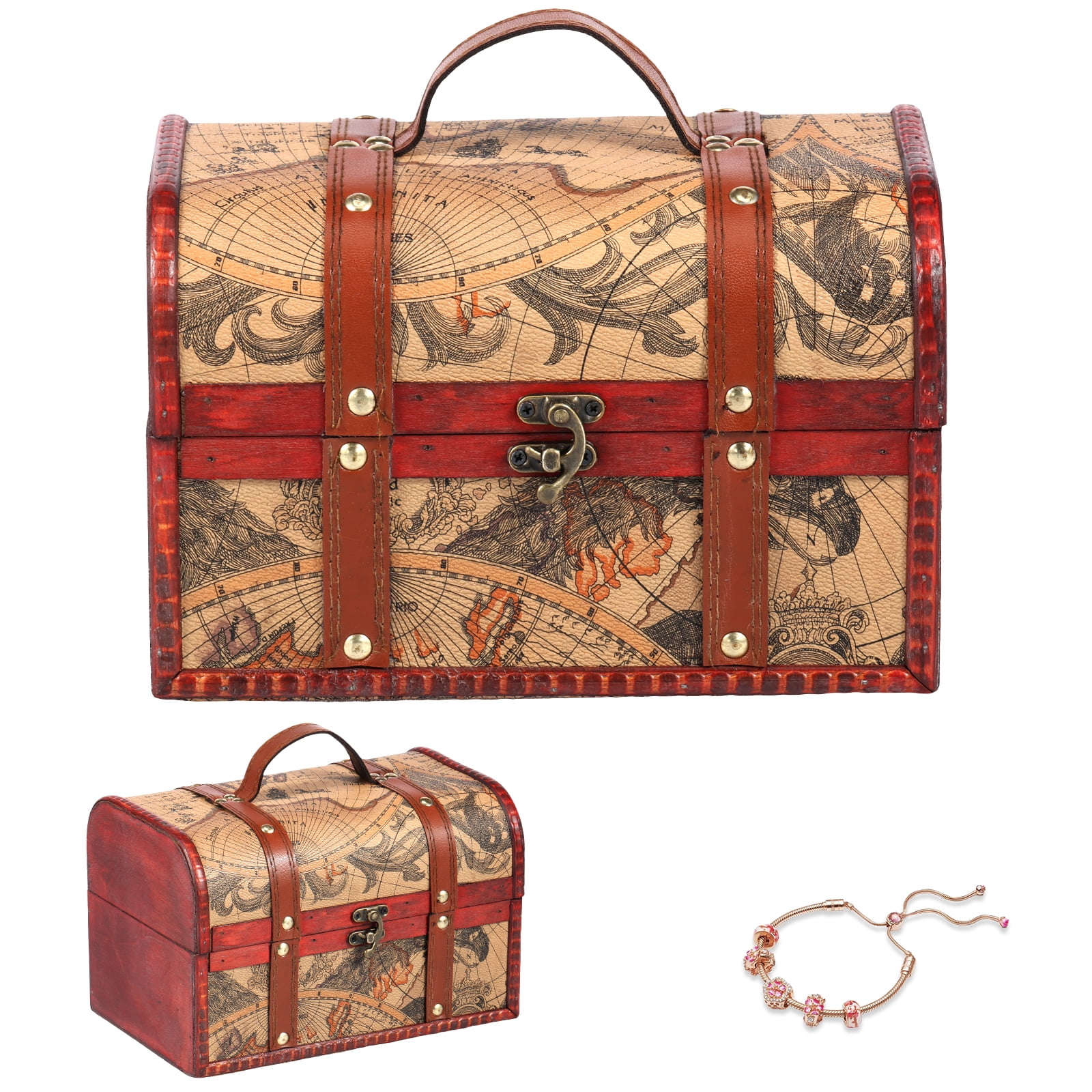 Pirate Treasure Chest Vintage Treasure Chest Box Decorative Storage ...