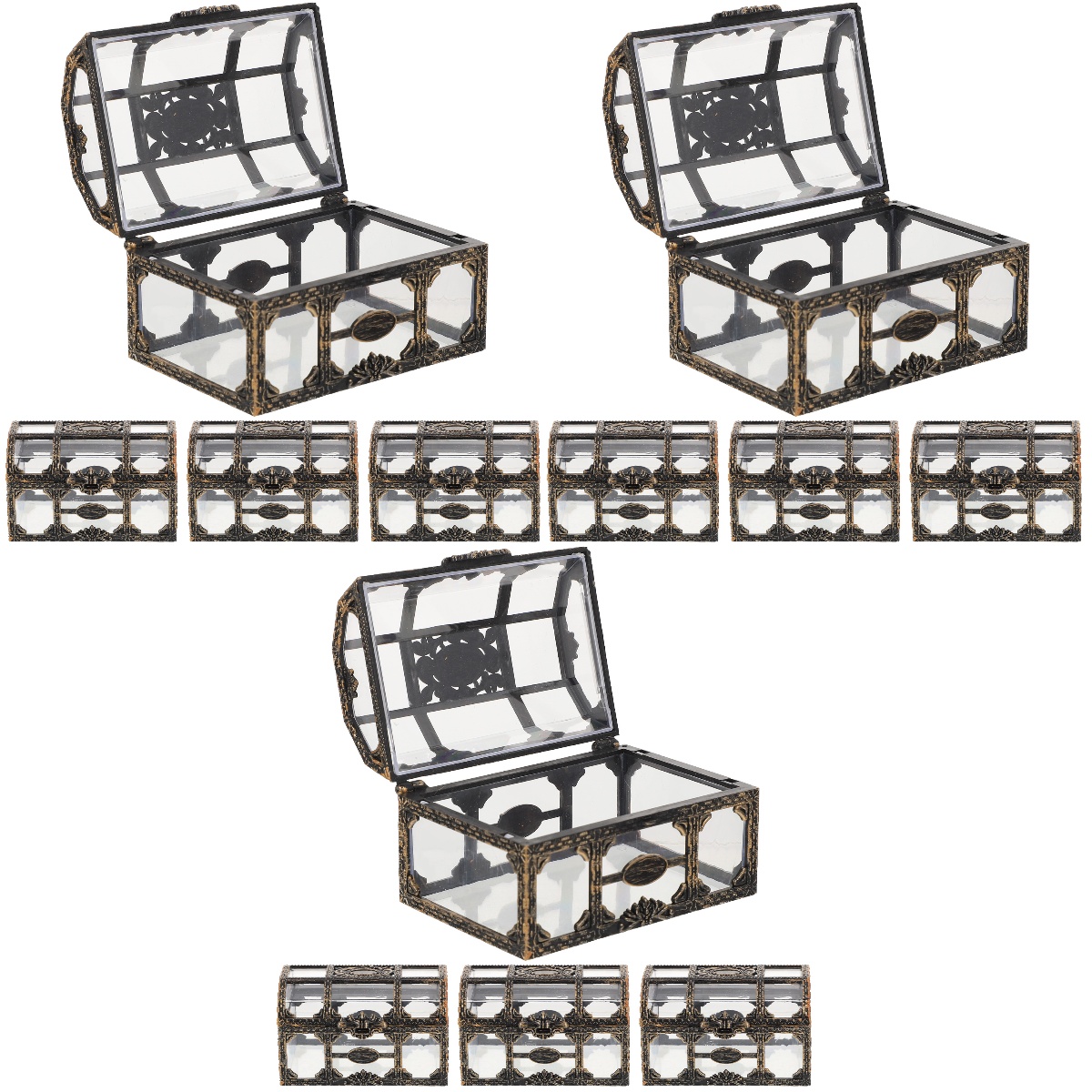 Pirate Treasure Chest Wedding Candy Container Plastic Vintage Jewelry ...