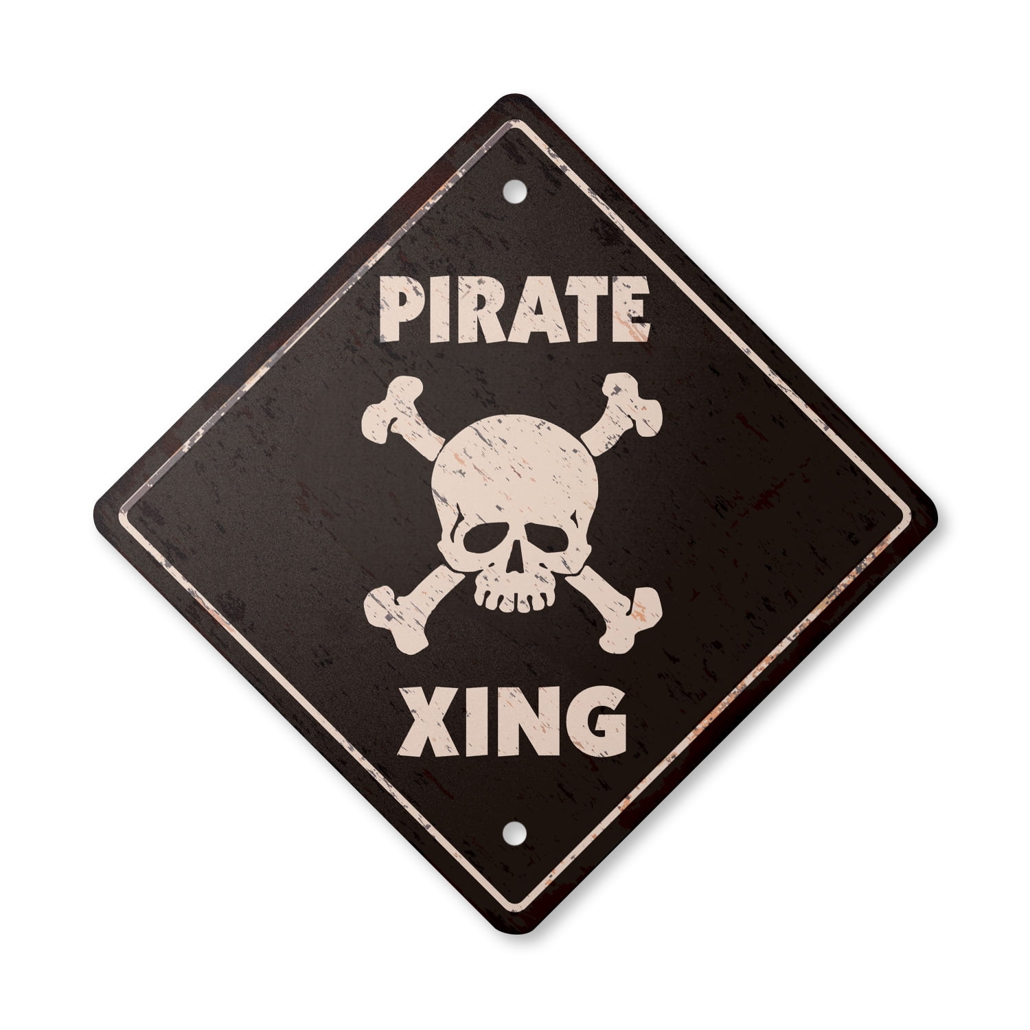 Pirate Vintage Crossing Sign Zone Xing | Indoor/Outdoor Plastic | 17 ...