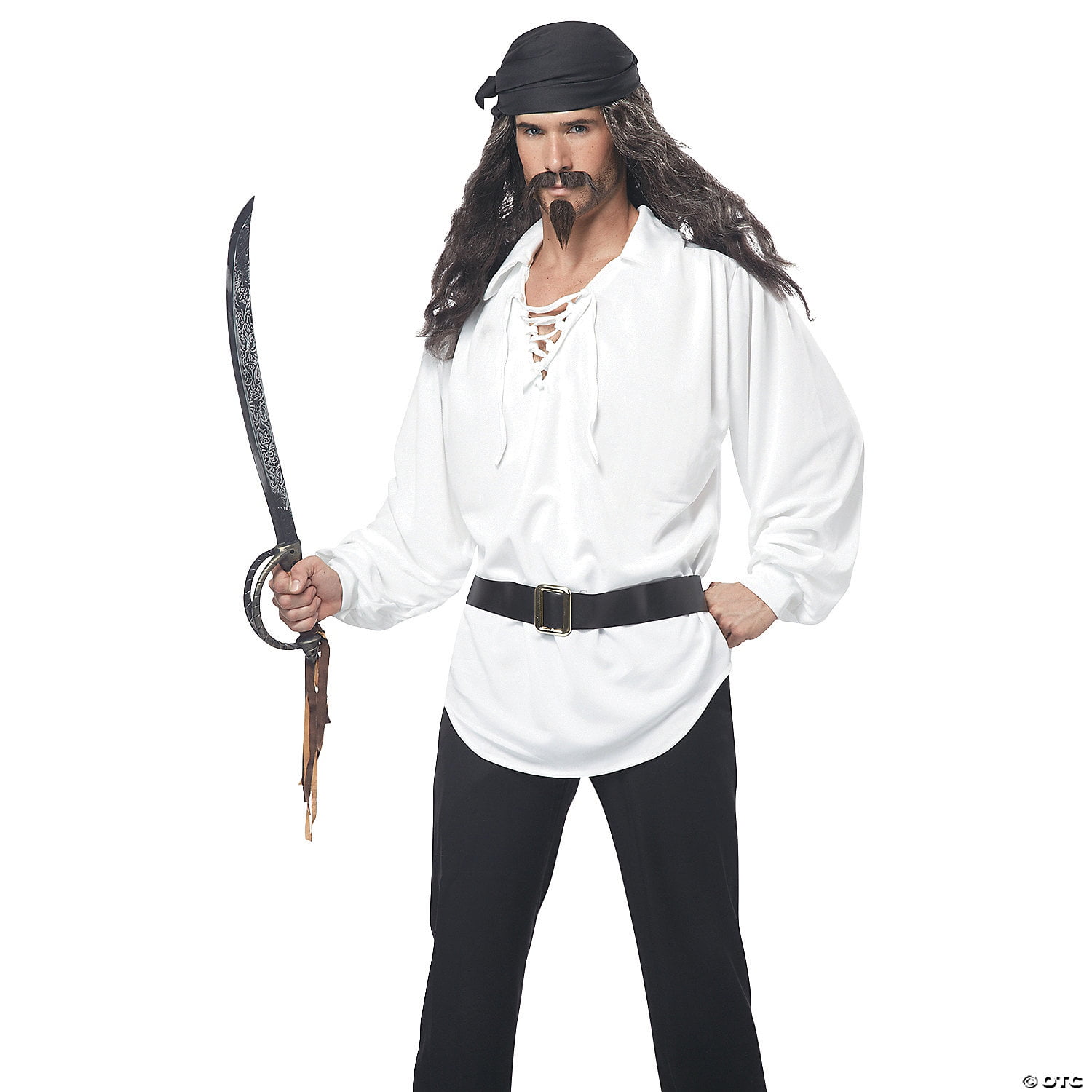 Pirate Wig Adult Halloween Accessory - Walmart.com