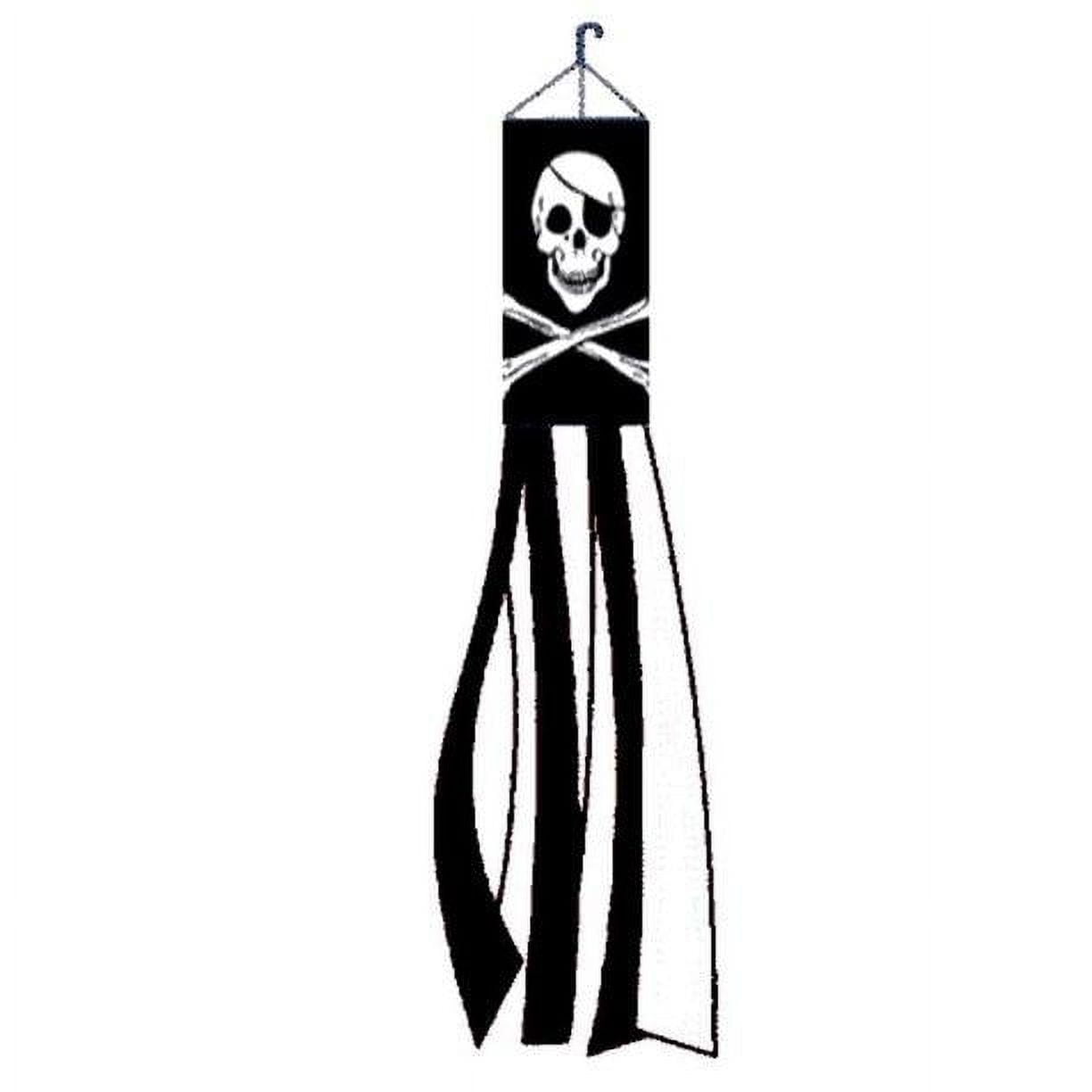 Pirate Windsock Black & White 5.5" X 60" - Walmart.com