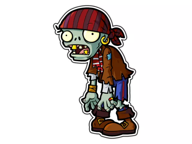 Pirate Zombie Waterproof Sticker Phone Decal Water Bottle Stickers Car ...