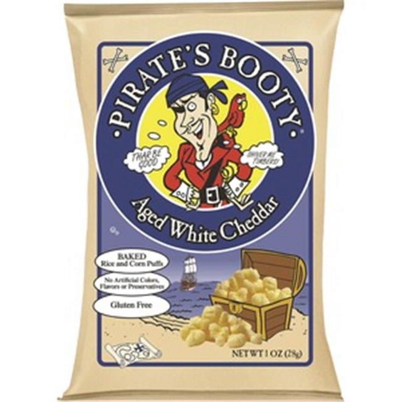 Pirate's Booty 81660104 Aged White Cheddar Cheese Puffs - Walmart.com