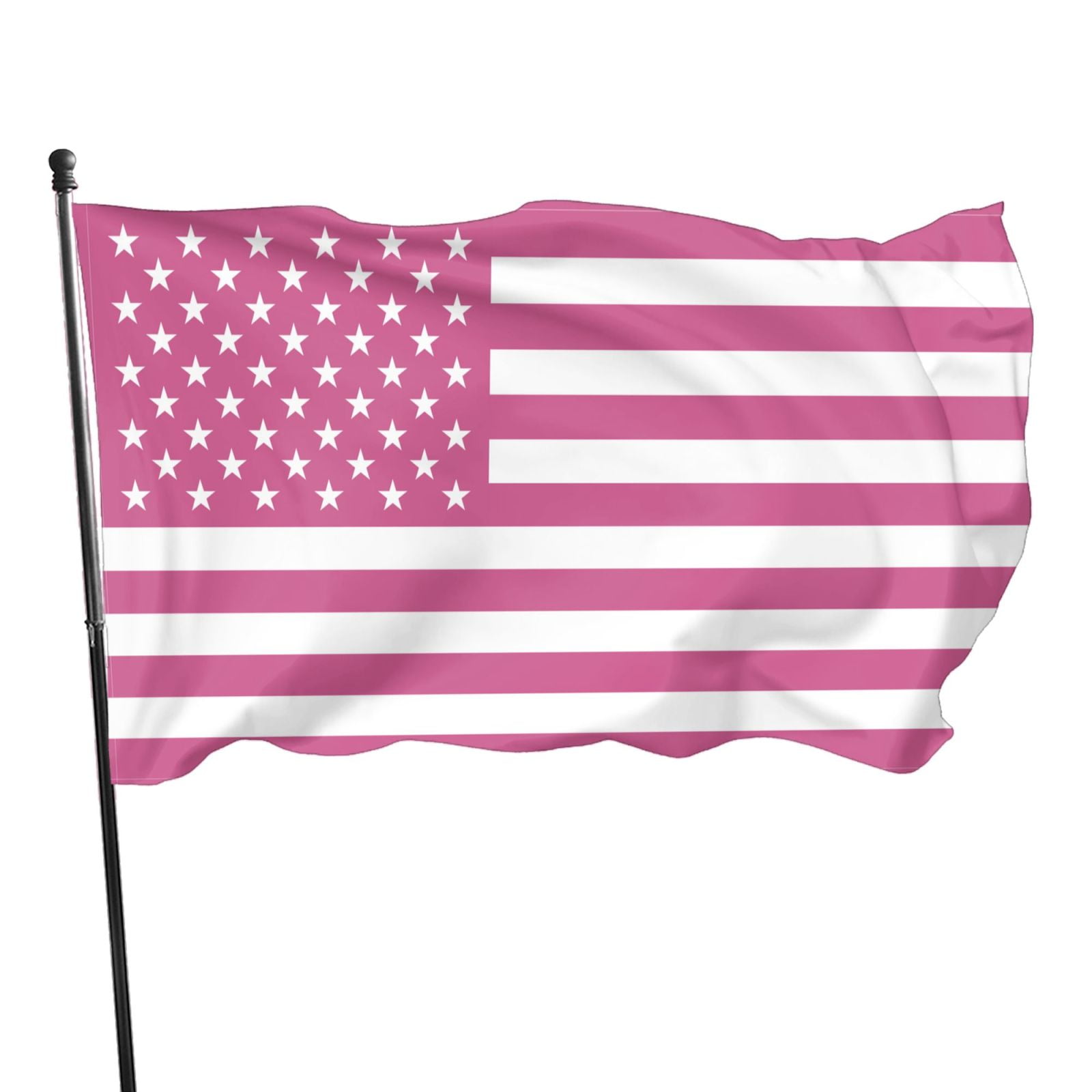 Pink American Flag Flag 3x5 Ft Outdoor Indoor With Grommet Garden Yard ...