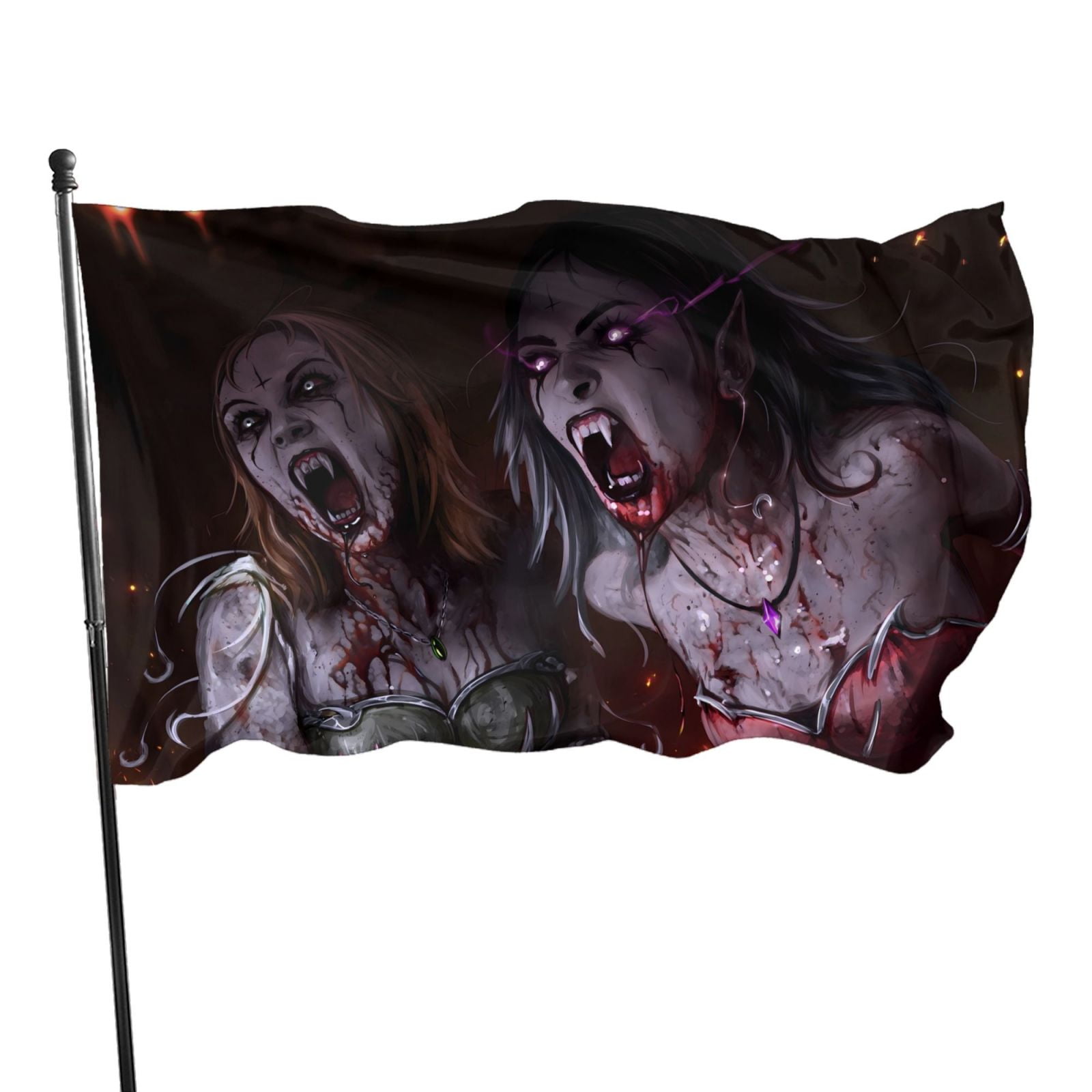 Vampire Flag 3x5 Ft Outdoor Indoor With Grommet Garden Yard Banner ...