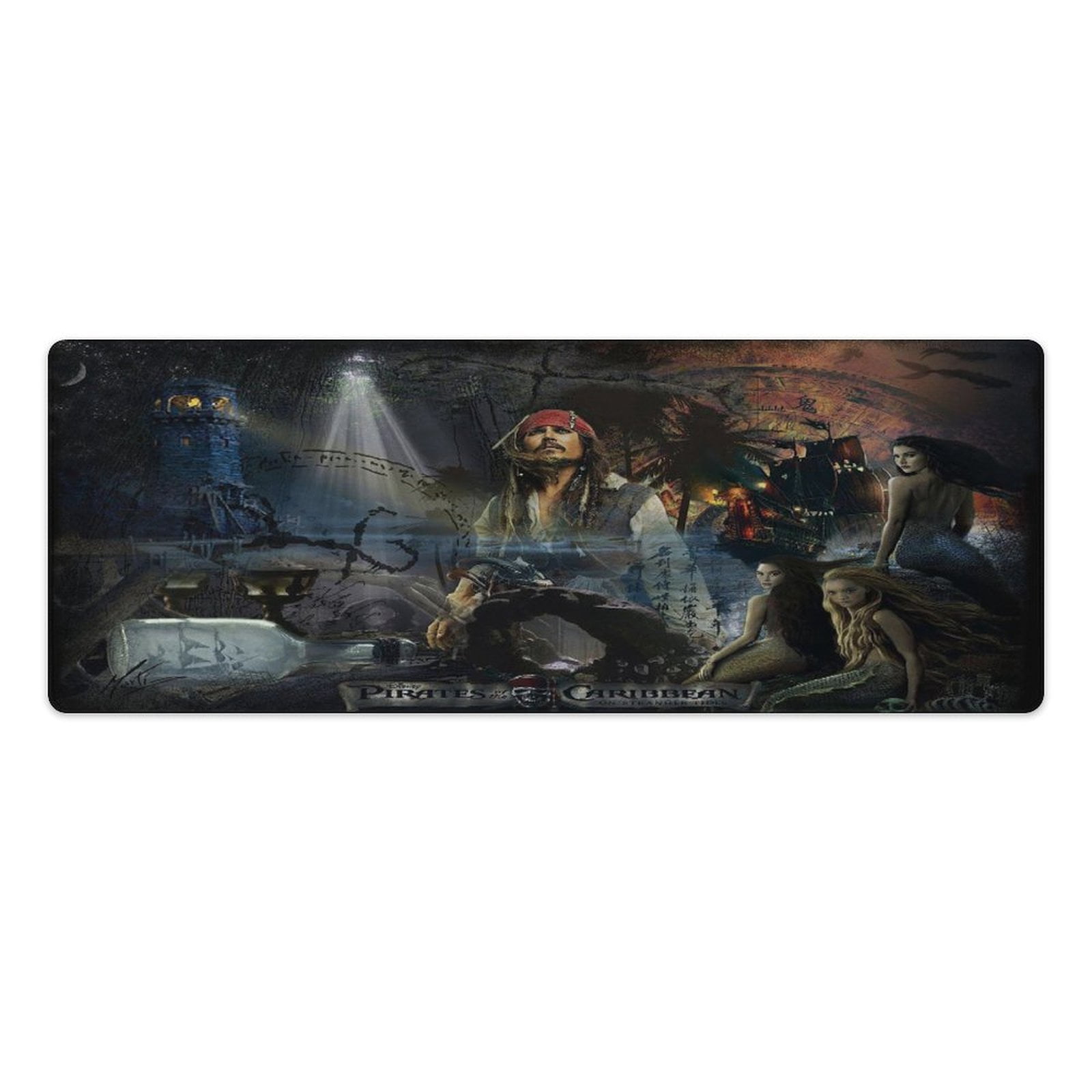 Pirates of The Caribbean Desk Pad Mouse Pad, Large Gaming Mouse Mat ...