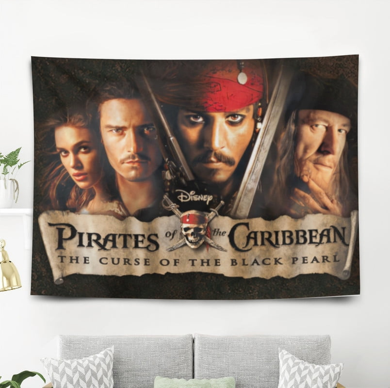 Pirates of the Caribbean Tapestry Gift Wall Hanging Backdrop for Room ...