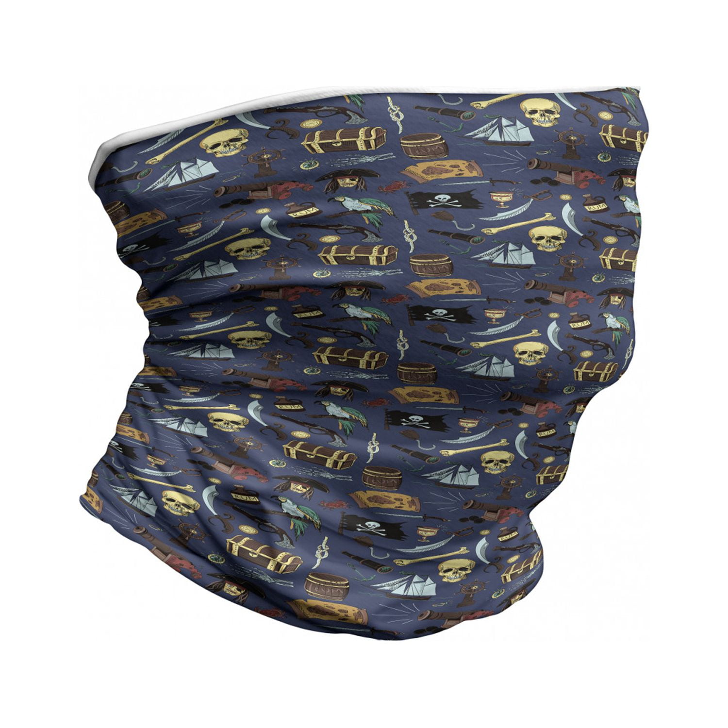 Pirates Neck Gaiter, Vintage Cartoonish Design, Unisex, Multicolor, by ...