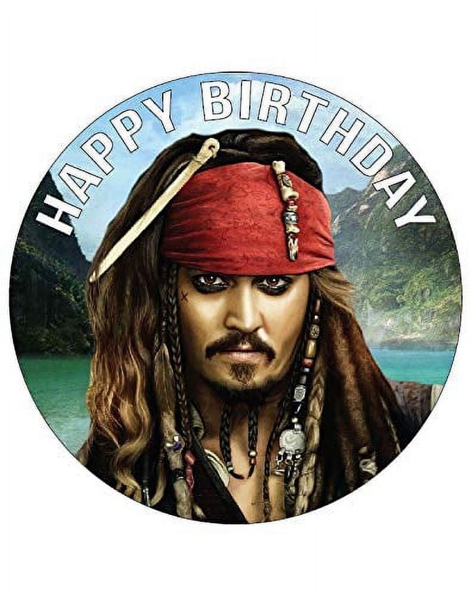 Pirates Of The Caribbean: Captain Jack Sparrow Collection Edible Icing ...