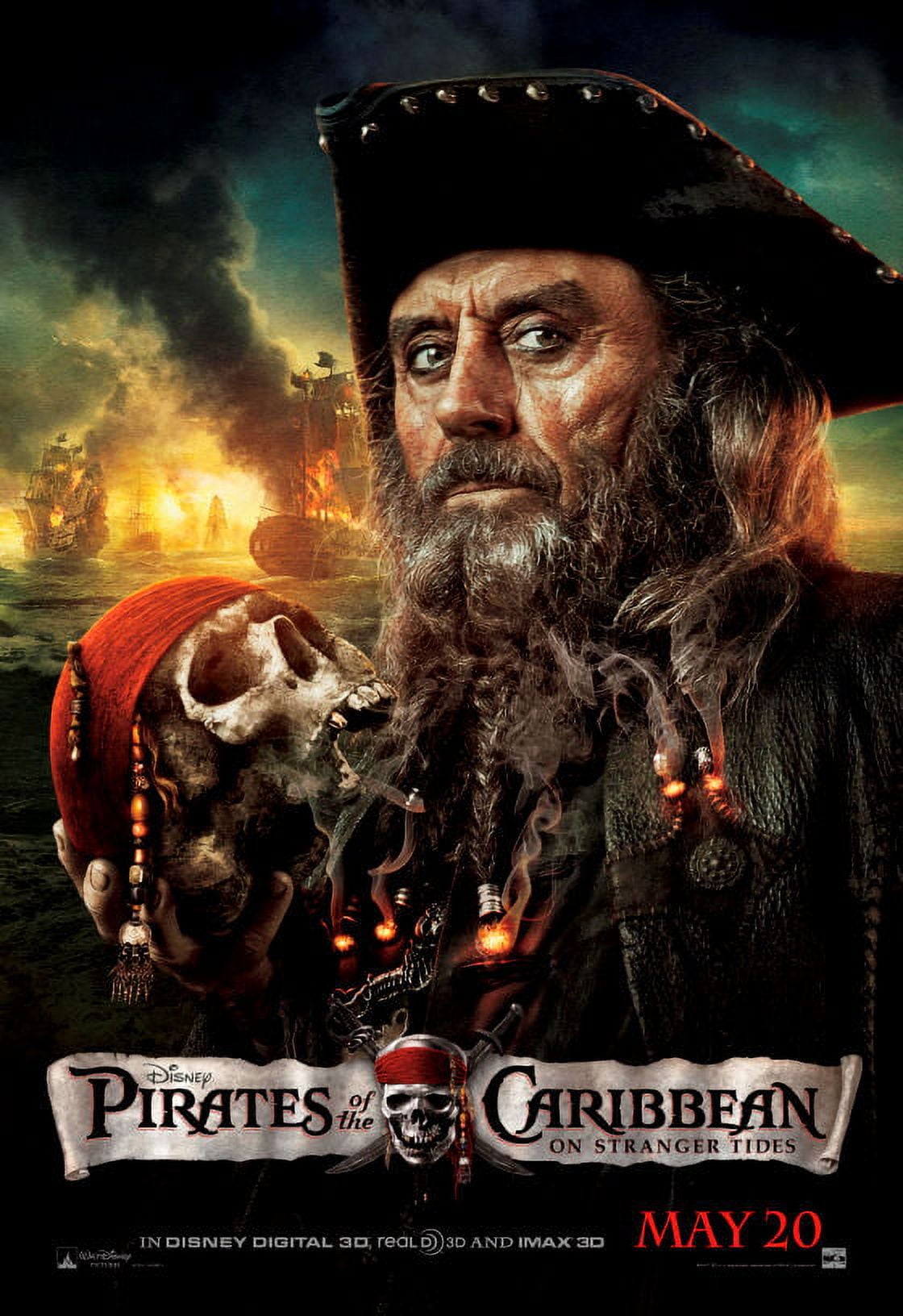 Pirates Of The Caribbean On Stranger Tides Movie Metal Sign 8inx 12in ...