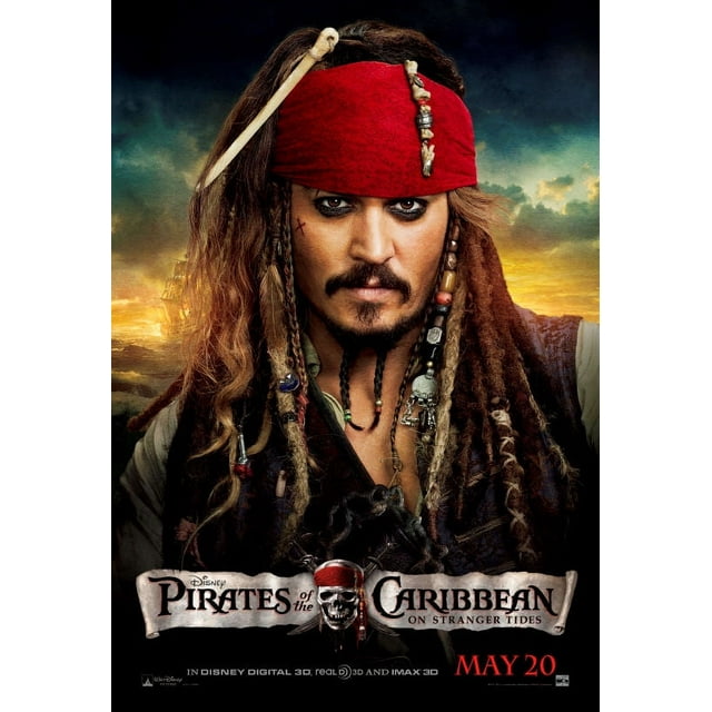 Pirates Of The Caribbean On Stranger Tides Movie Poster 24x36 Art Art ...