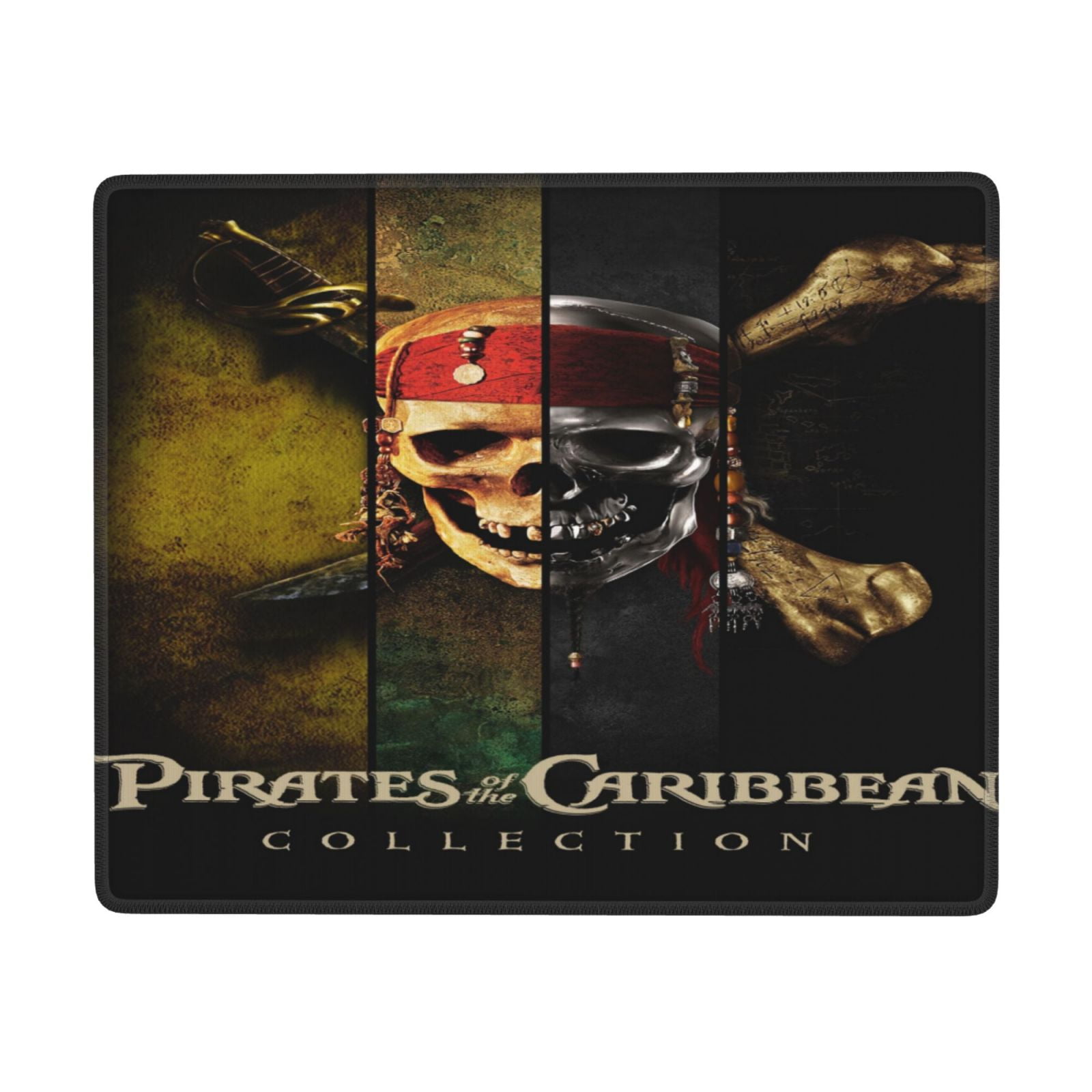 Pirates Of The Caribbean Square Mouse Pad, Cloth with Rubberized Base ...