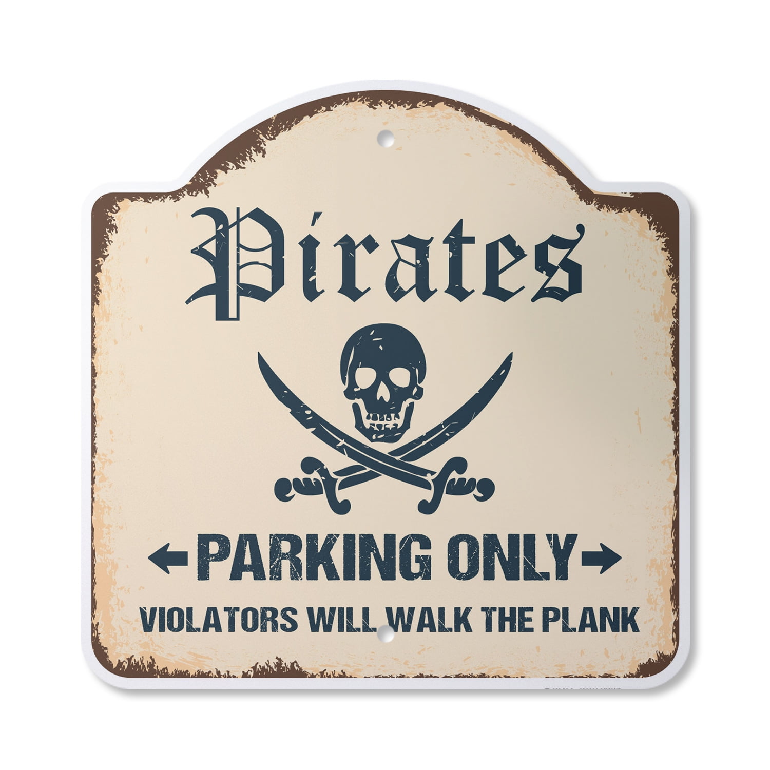 Pirates Parking 10” x 10” Sign | Indoor/Outdoor Plastic | SignMission ...