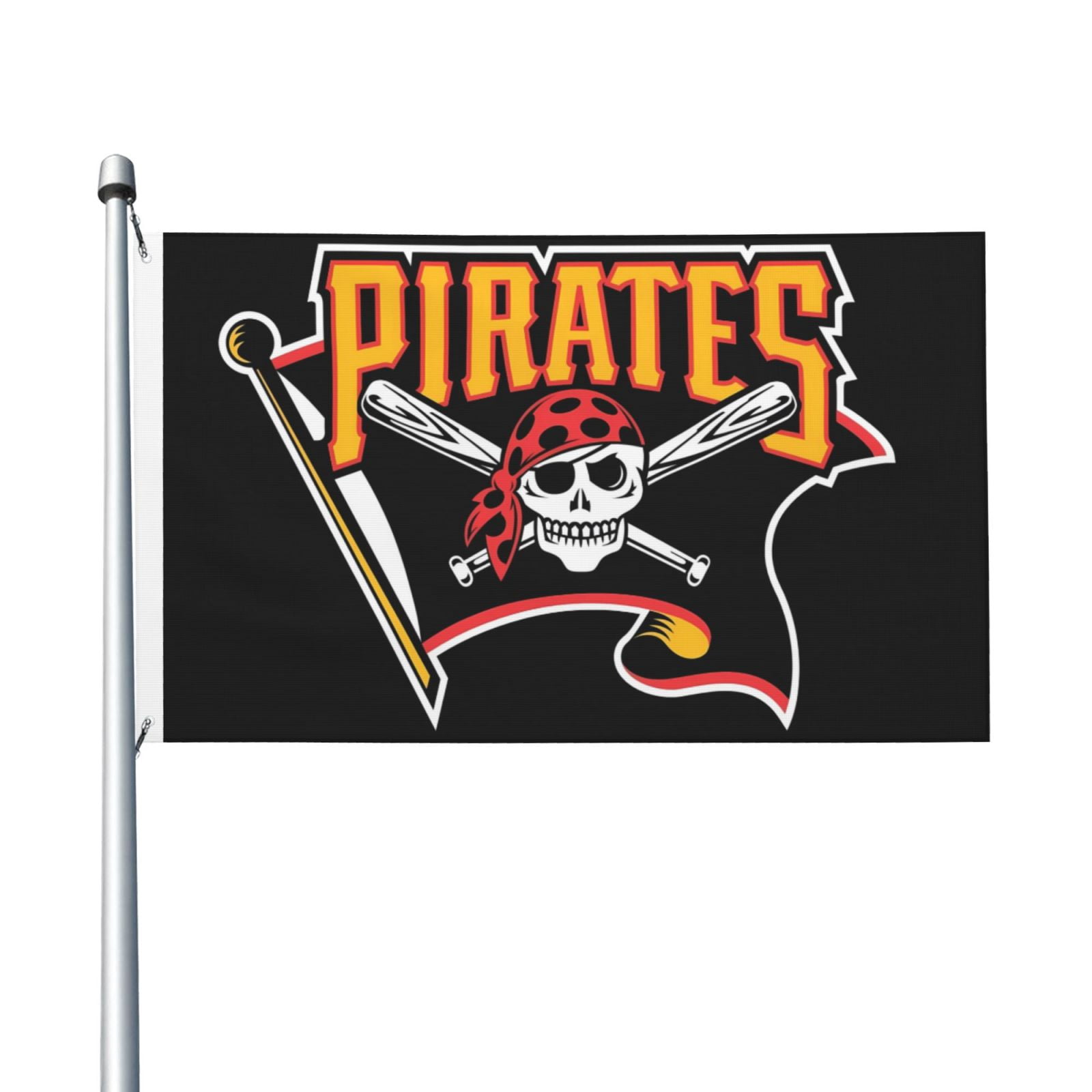 Pirates Printing Double Sided Flag 3x5FT Garden Banner Baseball Team ...