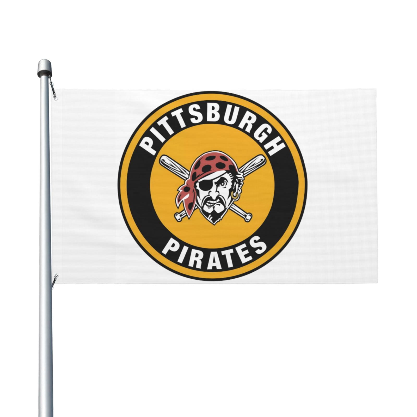 Pirates Printing Double Sided Flag 3x5FT Garden Banner Baseball Team ...