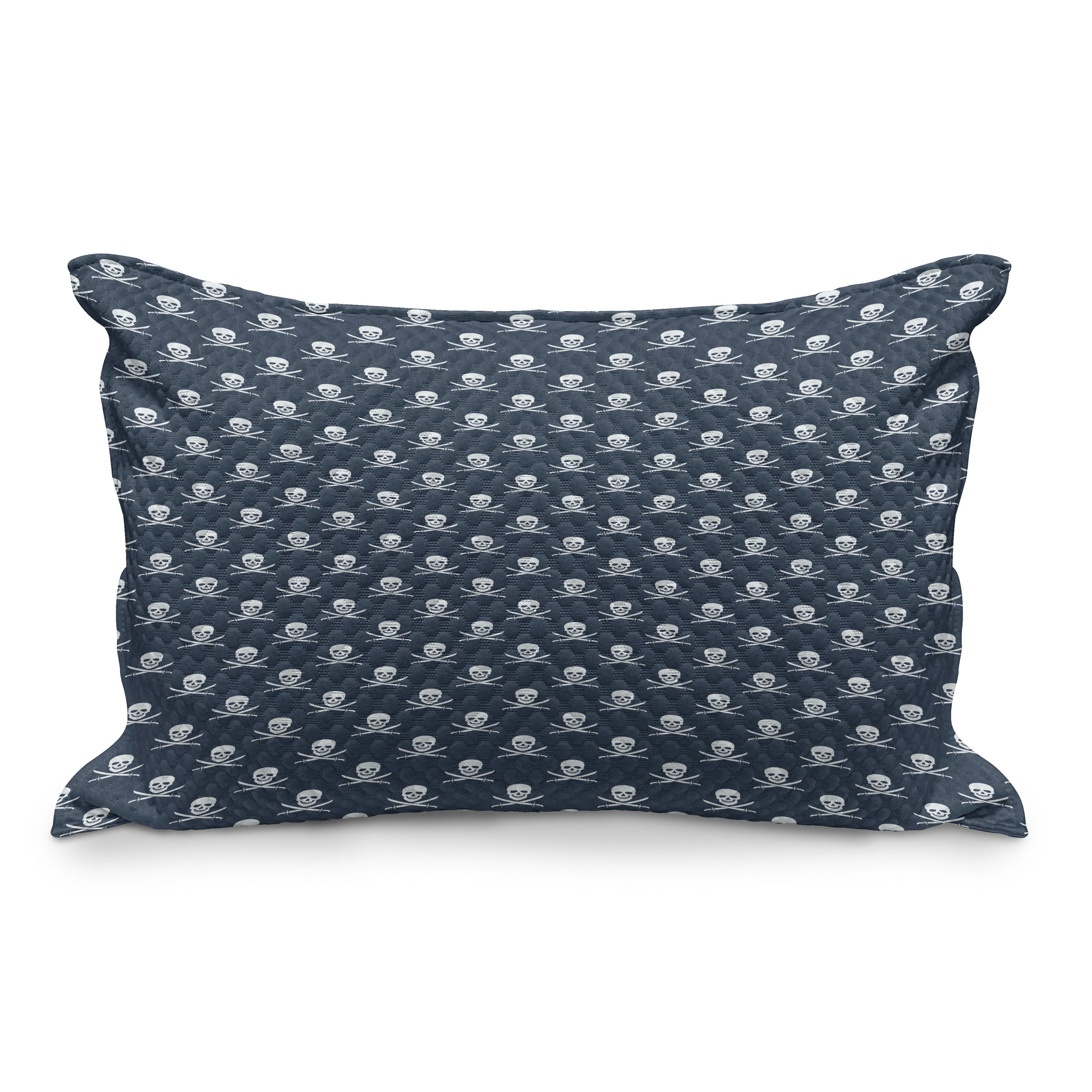 Pirates Quilted Pillowcover, Jolly Roger Pattern in Classic Nautical ...