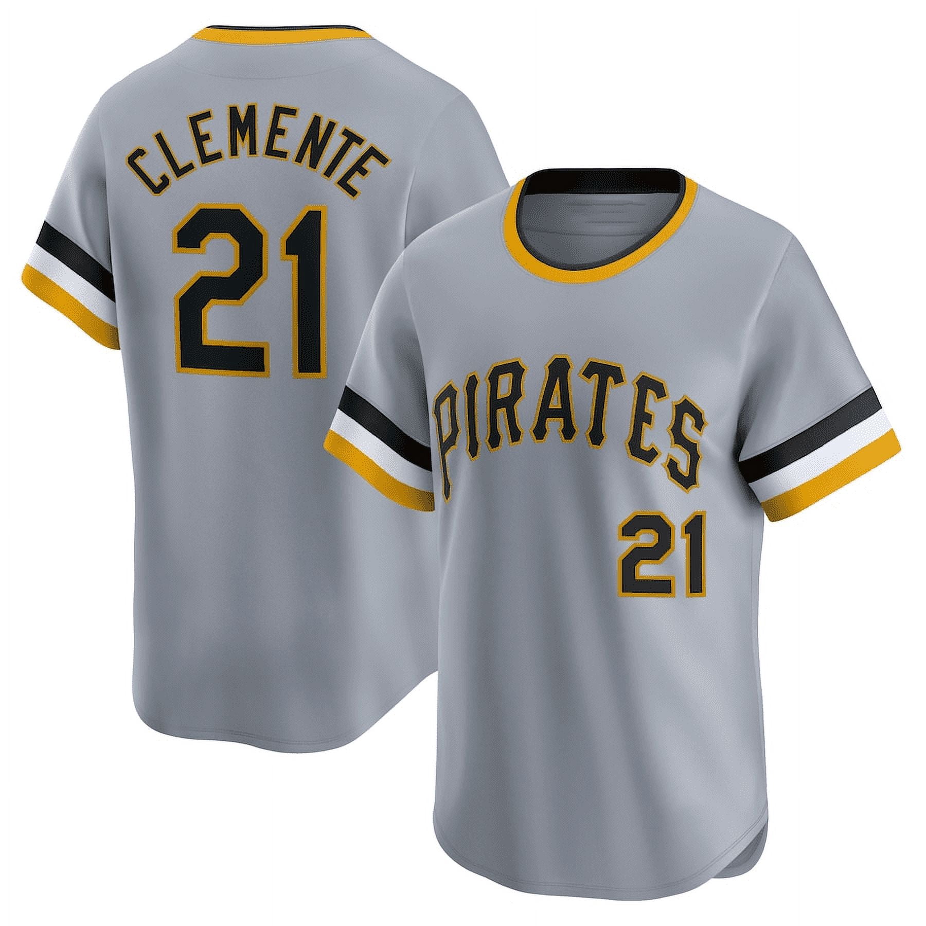 Pirates Men Shirt Clemente#21 Baseball Team Sports Shirt Home Limited ...