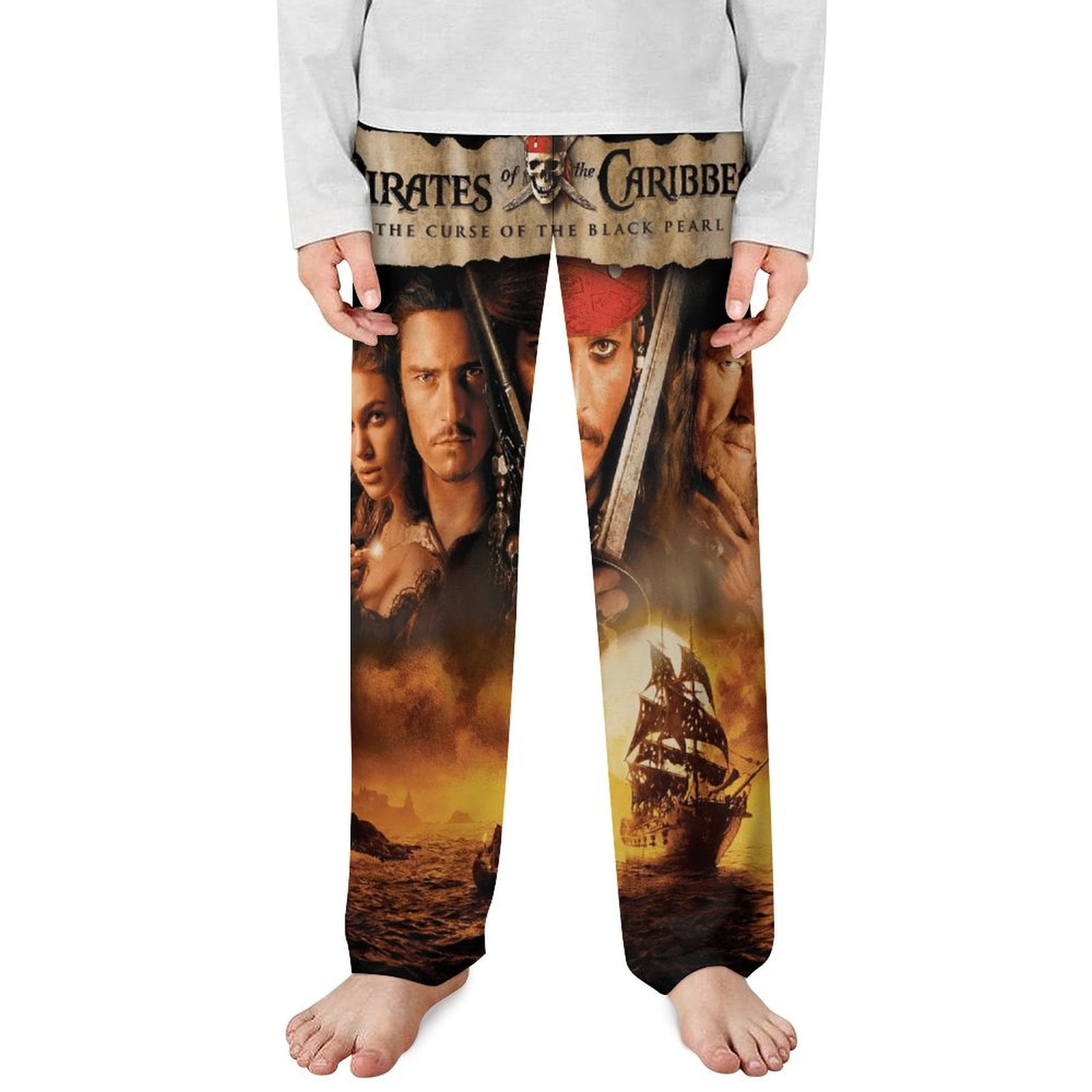 Pirates of The Caribbean Boys Pajama Pants Sleep Pants Soft Elastic ...