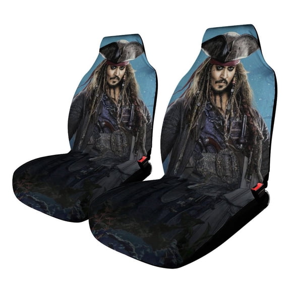 Pirates of The Caribbean Car Seat Covers 2PCS Seat Protector Cover ...
