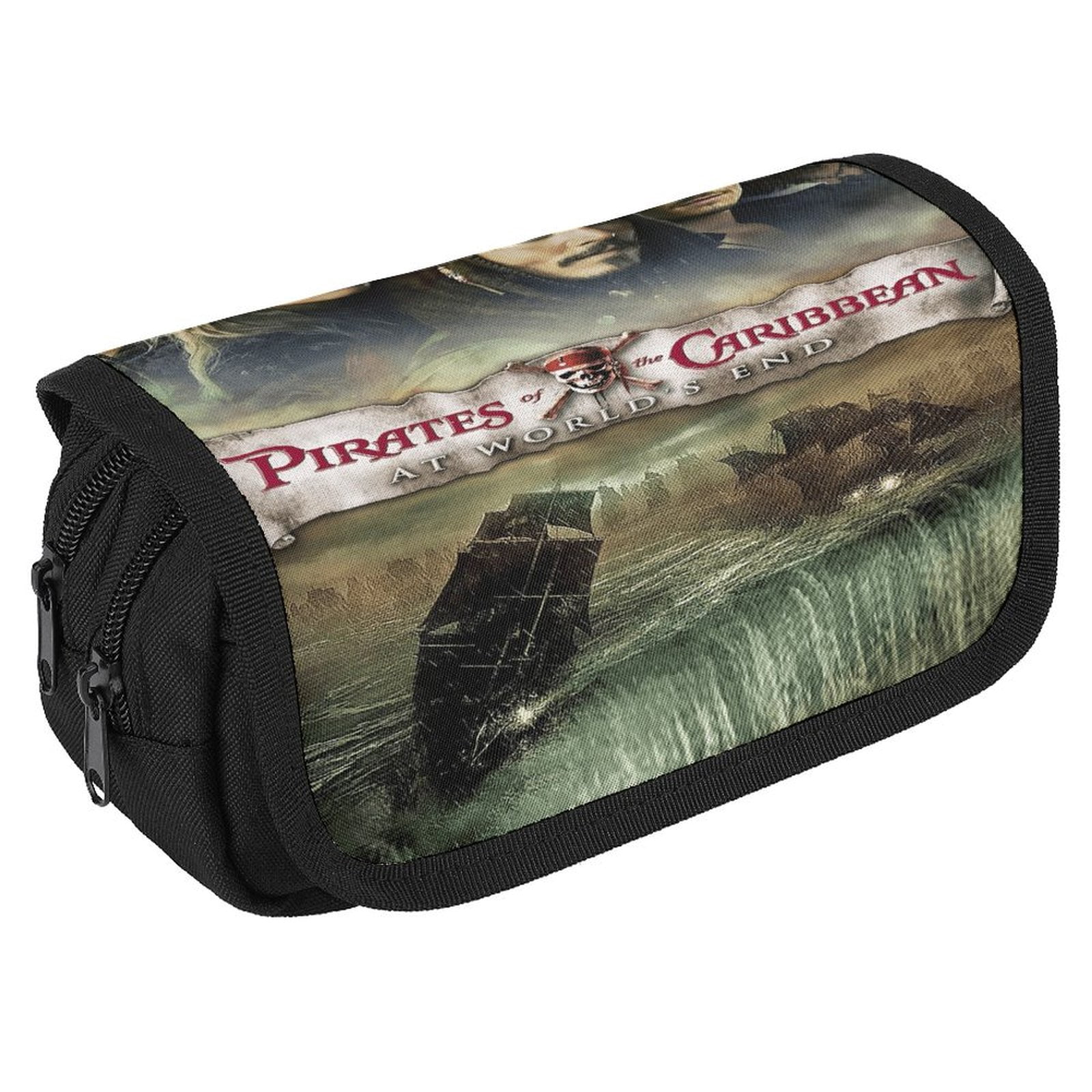 Pirates of The Caribbean Double Pencil Cases, Large Capacity Pencil ...