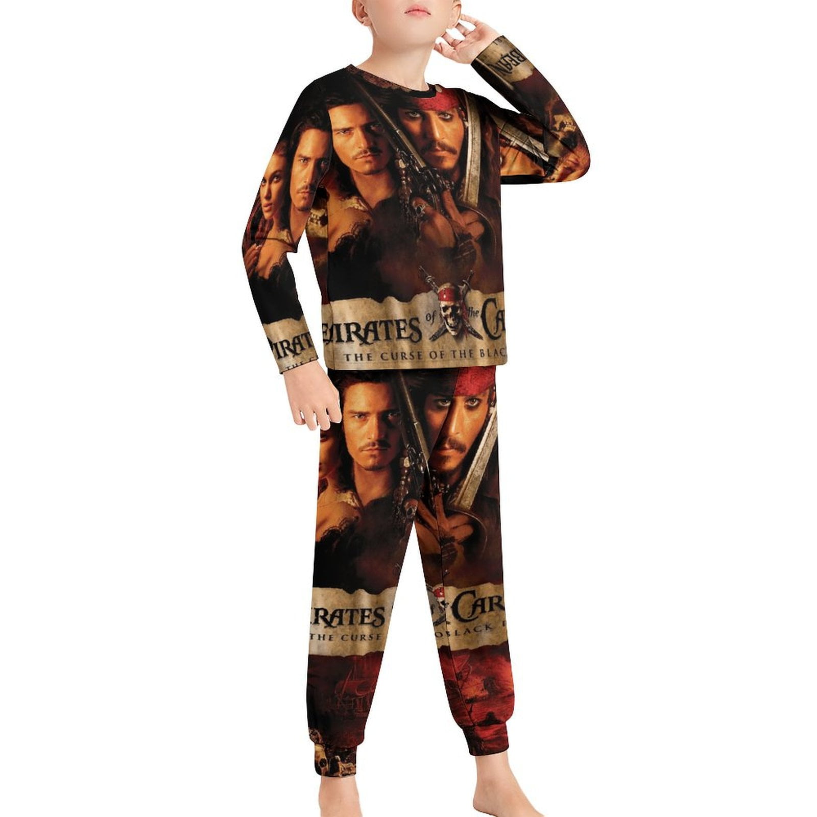 Pirates of The Caribbean Pajamas 2 Piece Pjs Set Sleepwear - Walmart.com
