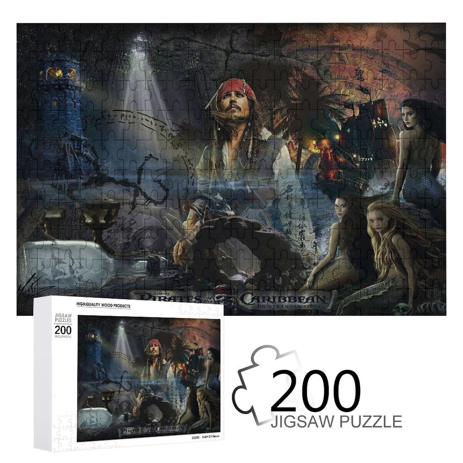 Pirates of The Caribbean Puzzle - 200 PCS Jigsaw Puzzle - Walmart.com