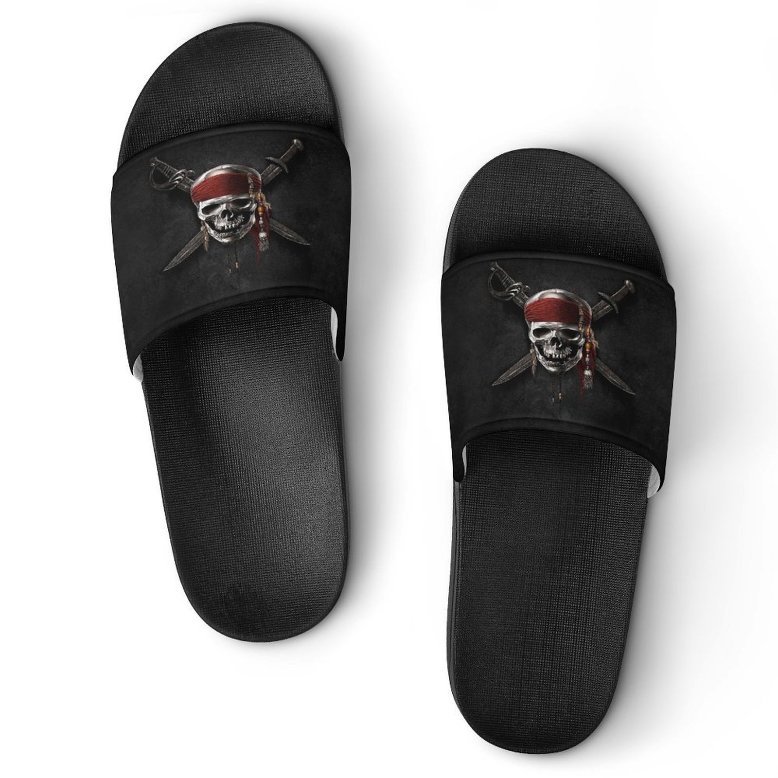 Pirates of The Caribbean Womens Mens House Slippers Non-Slip Pool ...