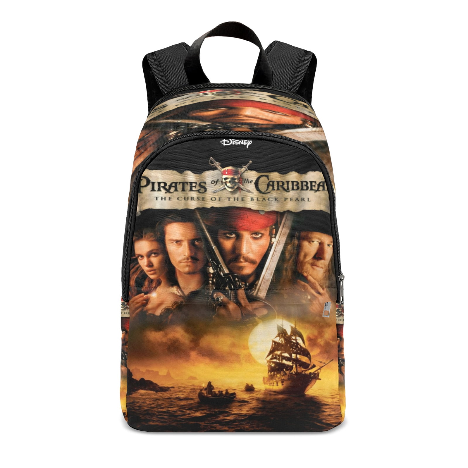 Pirates of the Caribbean: Curse of the Black Pearl Casual Backpack ...