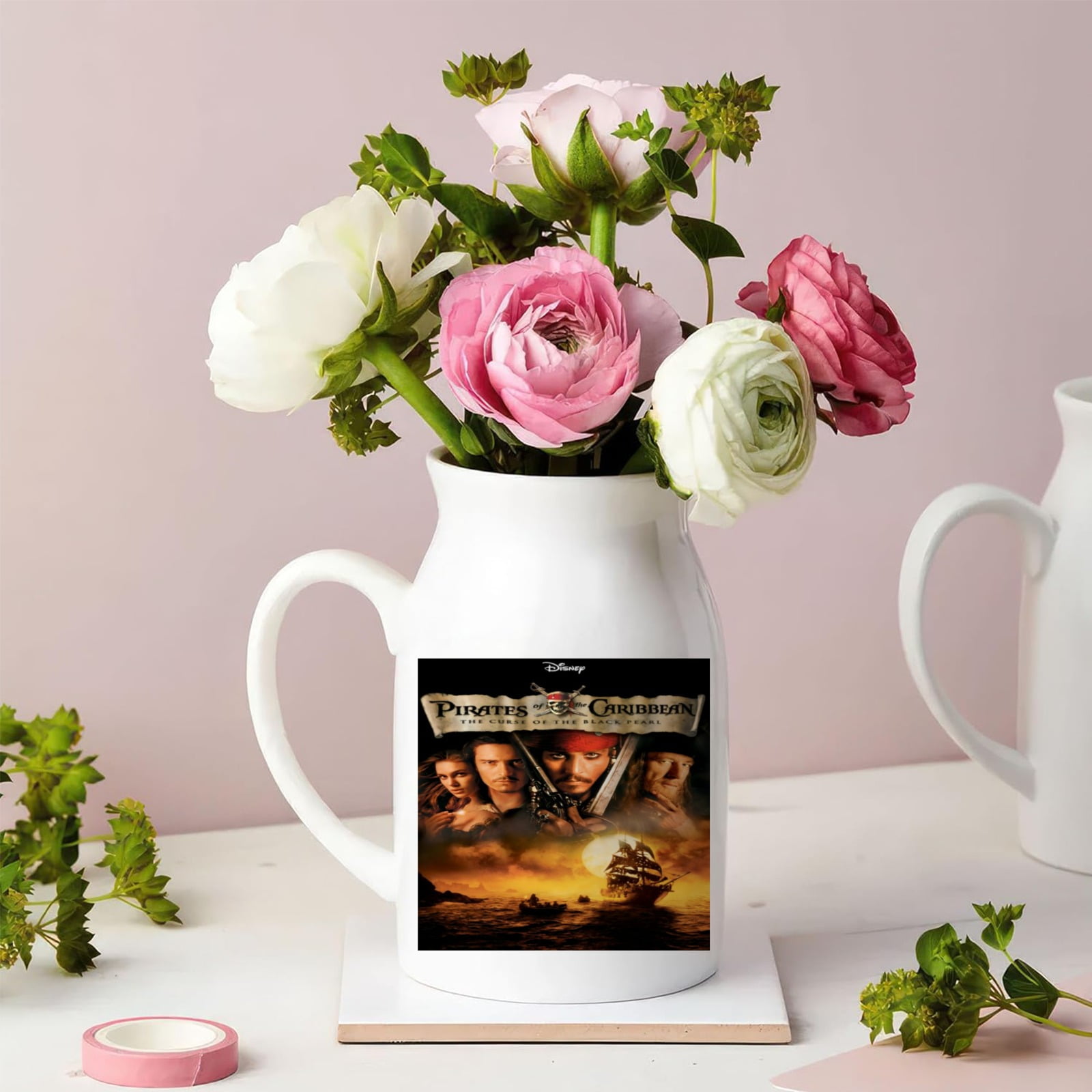 Pirates of the Caribbean: Curse of the Black Pearl Ceramic Bottle Vase ...