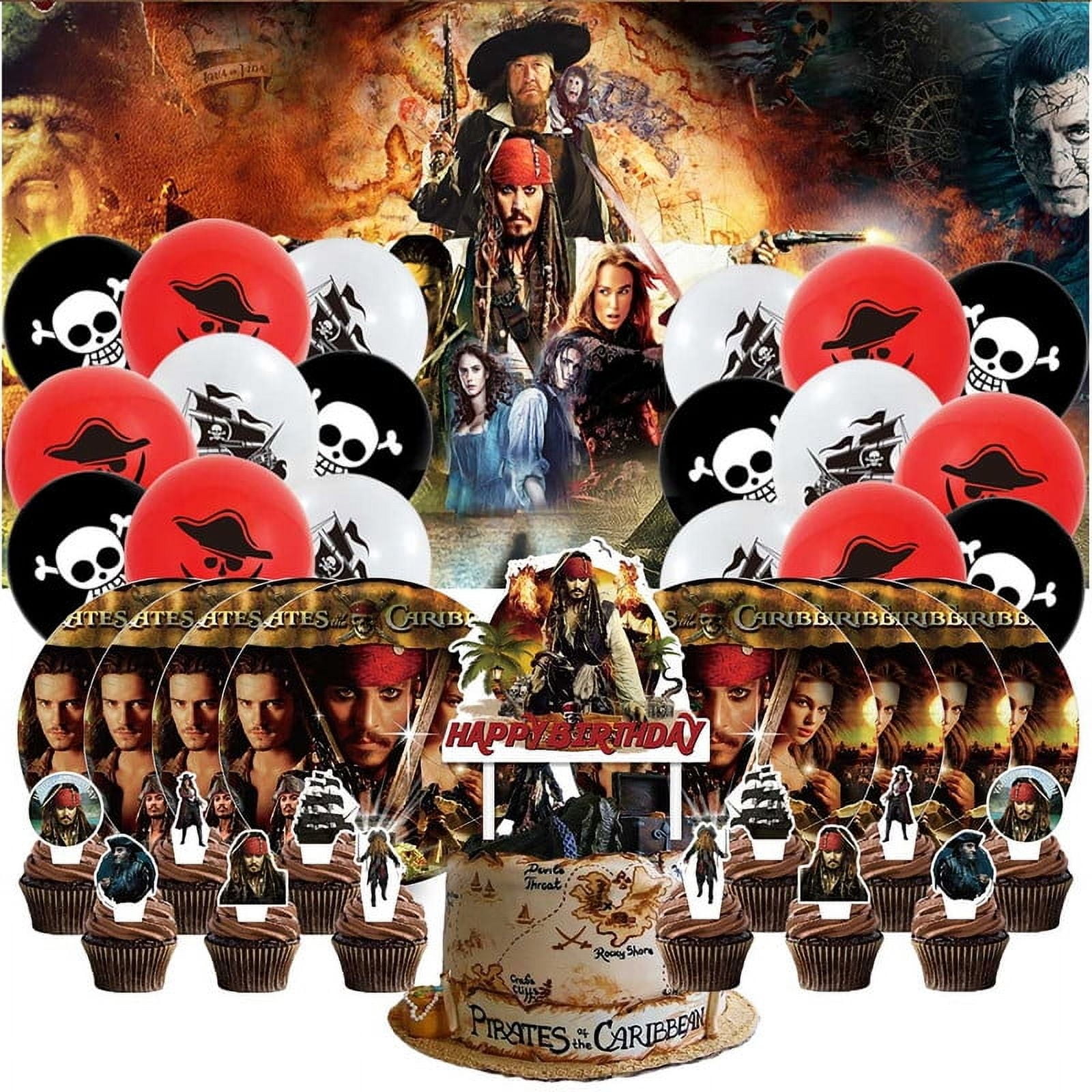 Pirates of the Caribbean Party Supplies Birthday Plates Balloons ...
